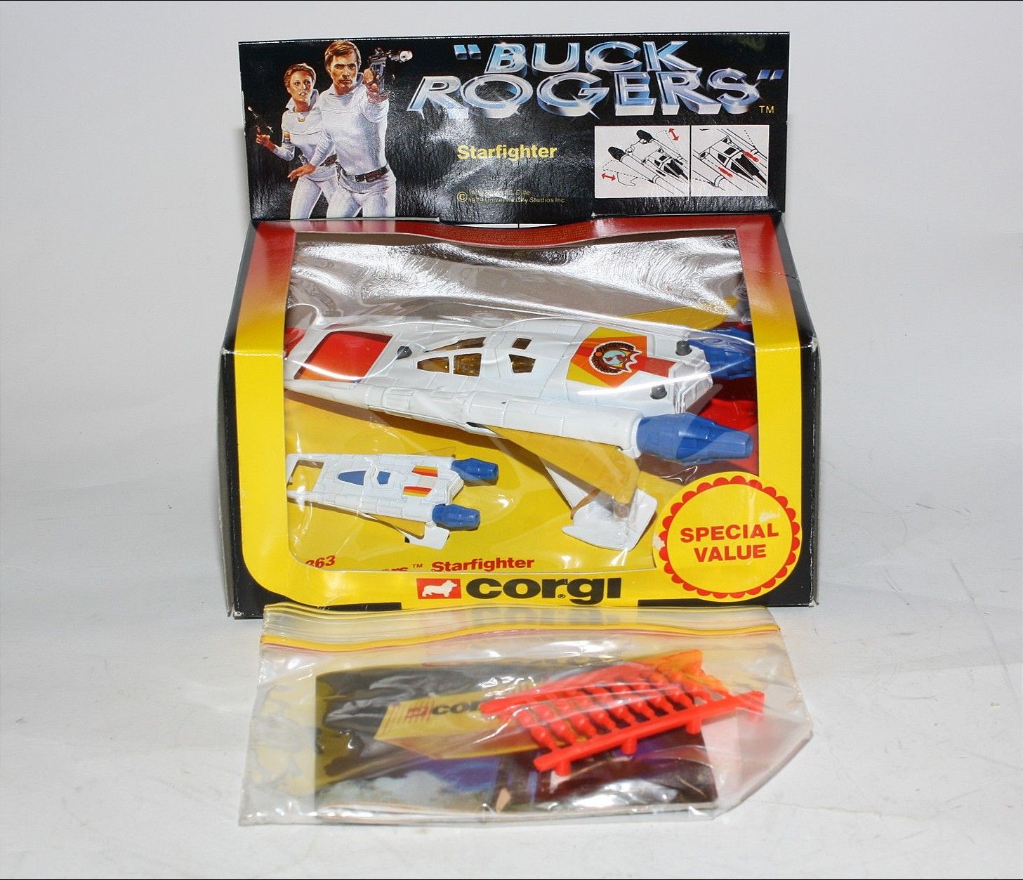 Corgi 1363 Buck Rogers Fighter Little & Large, Mint in VNM Original Box ...