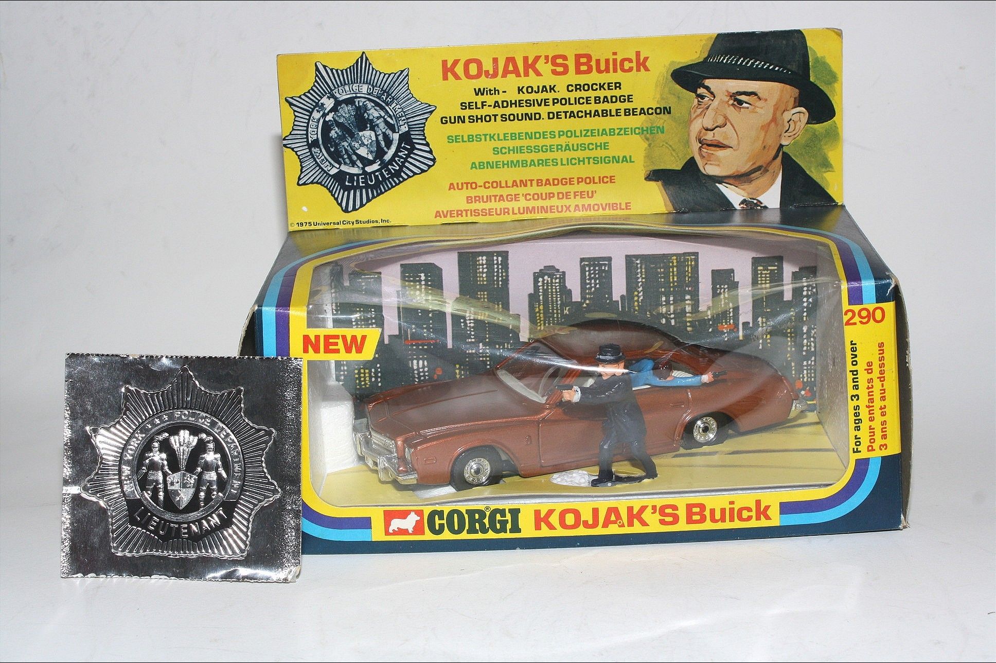 Corgi 290 Kojak Buick, Mint with Badge in Good Original Box | DB ...