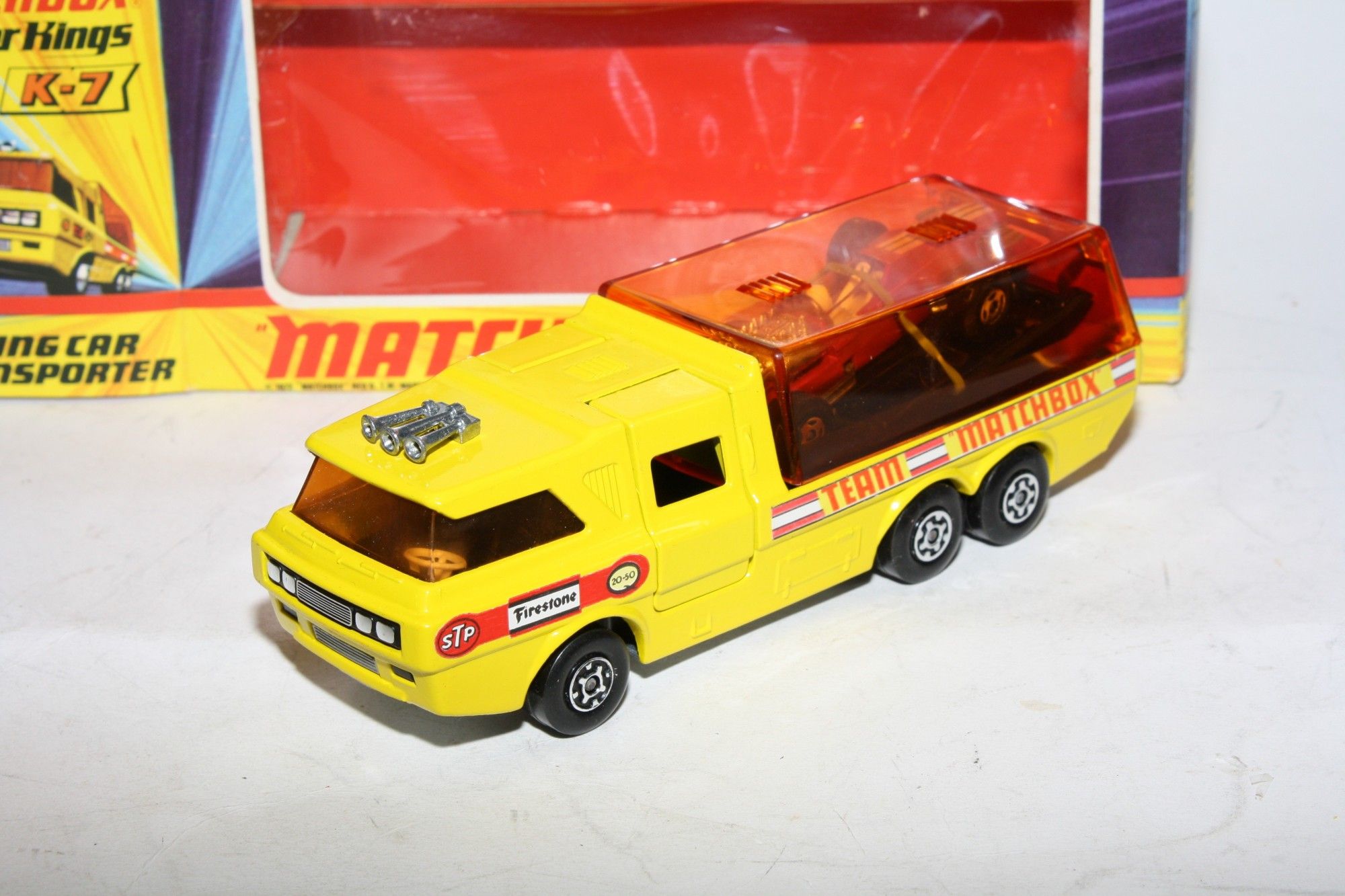 Matchbox Super Kings K-7 Racing Transporter, Mint in VNM Original Box ...