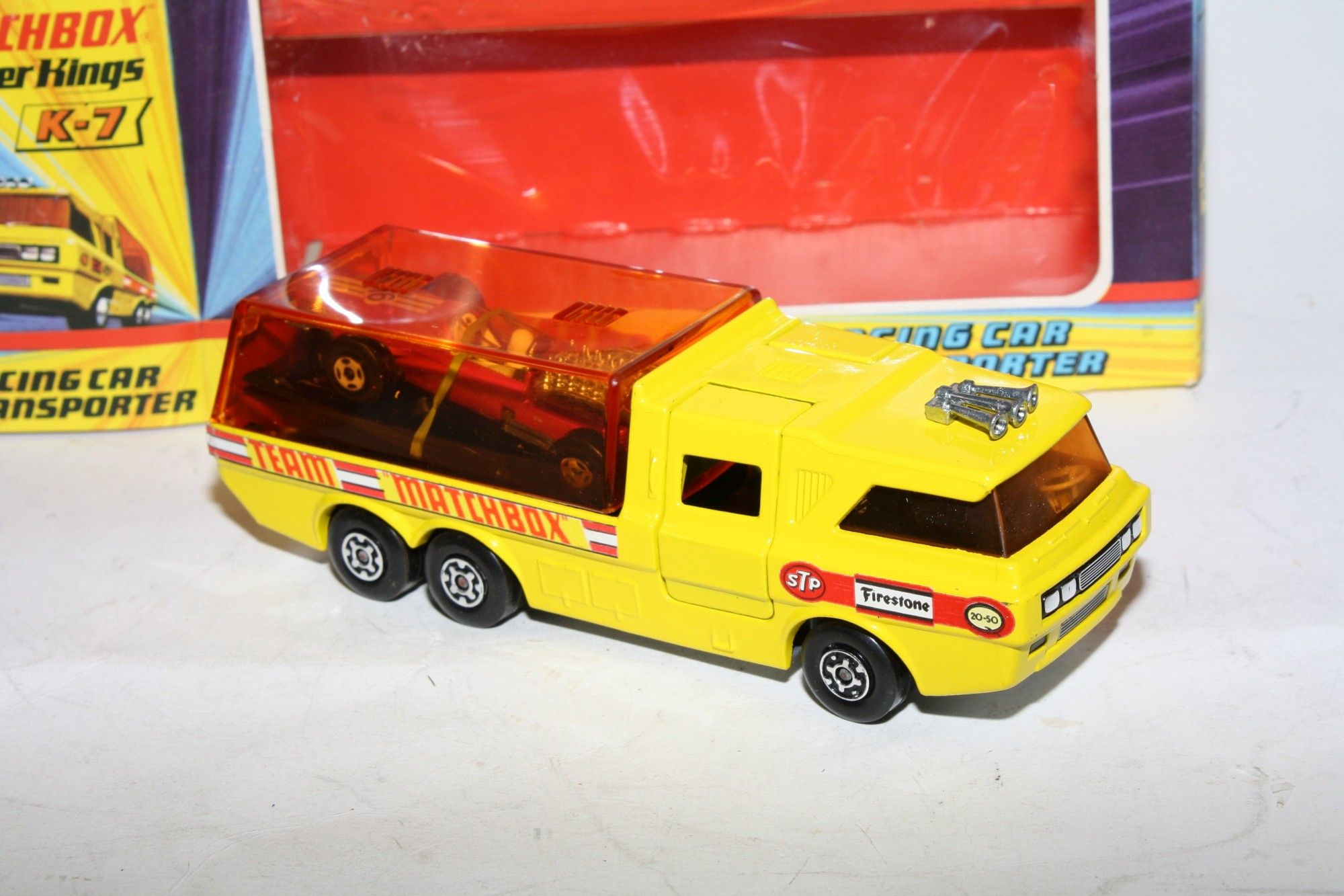 Matchbox Super Kings K-7 Racing Transporter, Mint in VNM Original Box ...