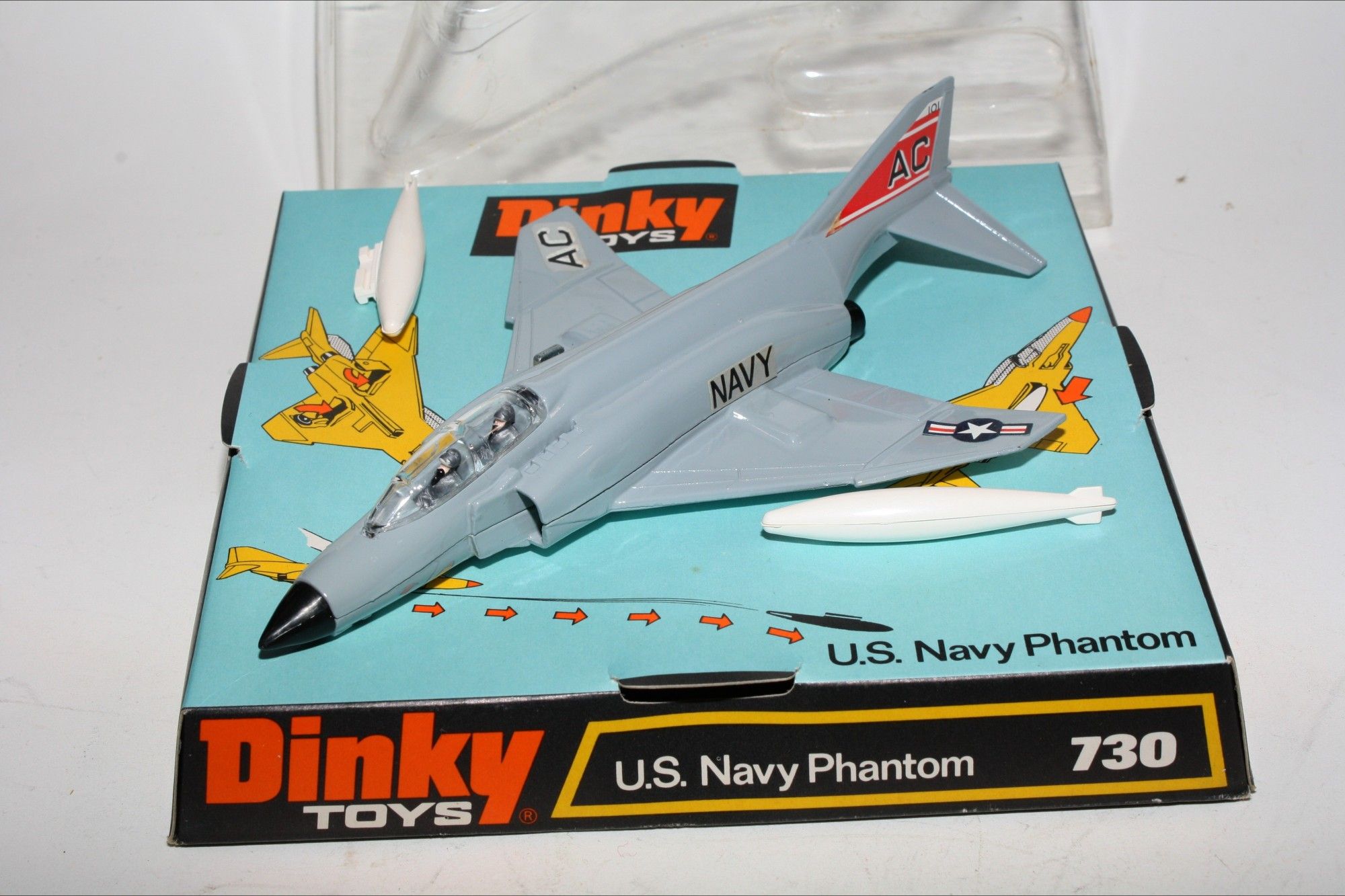 Dinky 730 US Navy F-4 Phantom, Mint in Lovely Original Pack | DB ...
