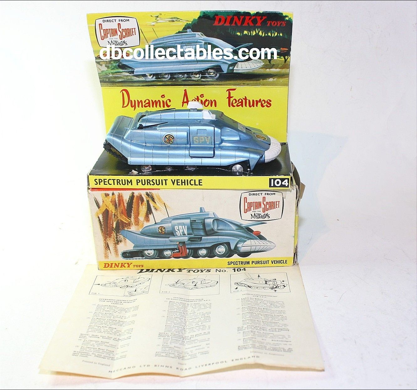 Dinky 104 Spectrum Pursuit Vehicle, VNM, in Original Box | DB Collectables