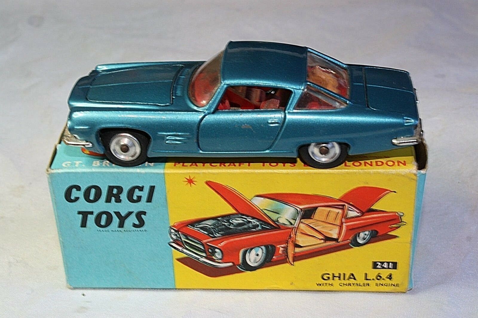 Corgi 241 Chrysler Ghia L64, Very Good Condition in Good Original Box ...