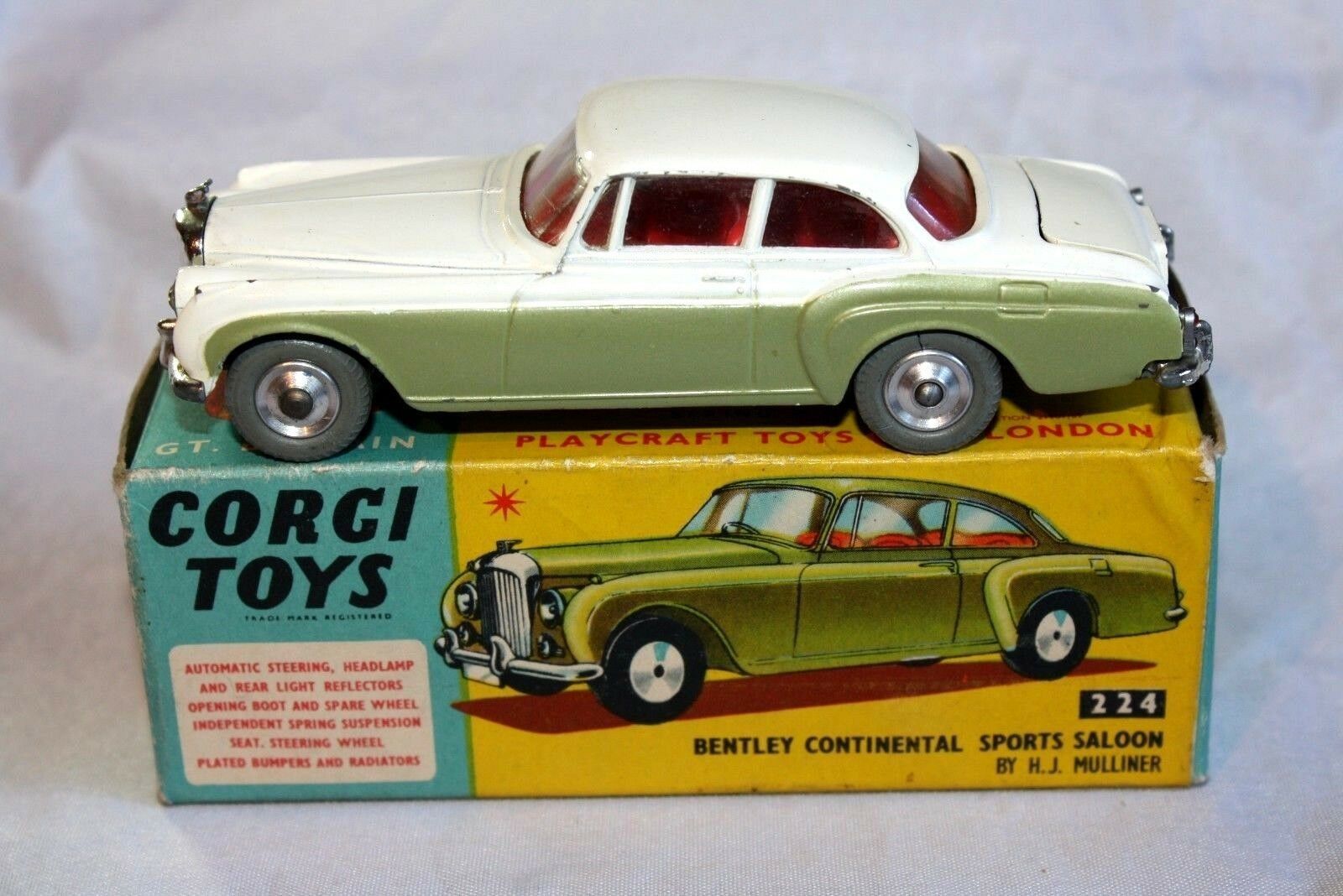 Corgi 224 Bentley Continental Sports Saloon, Excellent Condition in ...