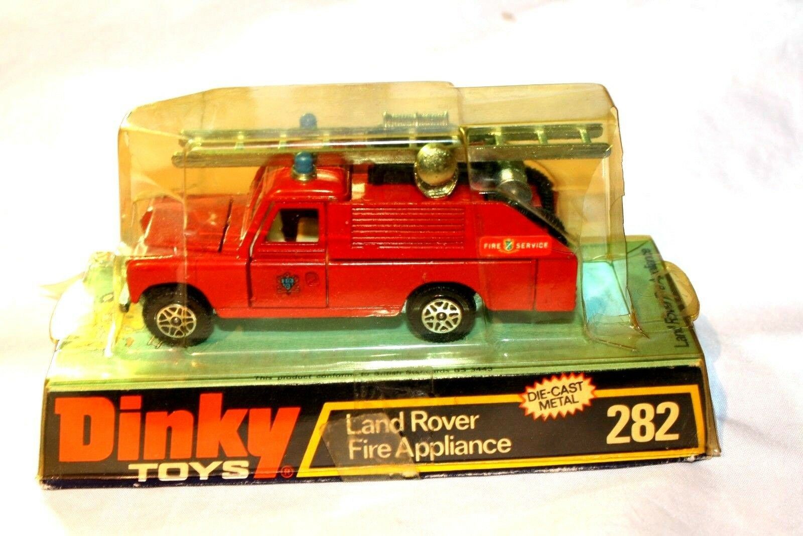 Dinky 282 Land Rover Fire Appliance, Mint Paintwork in Original Bubble ...
