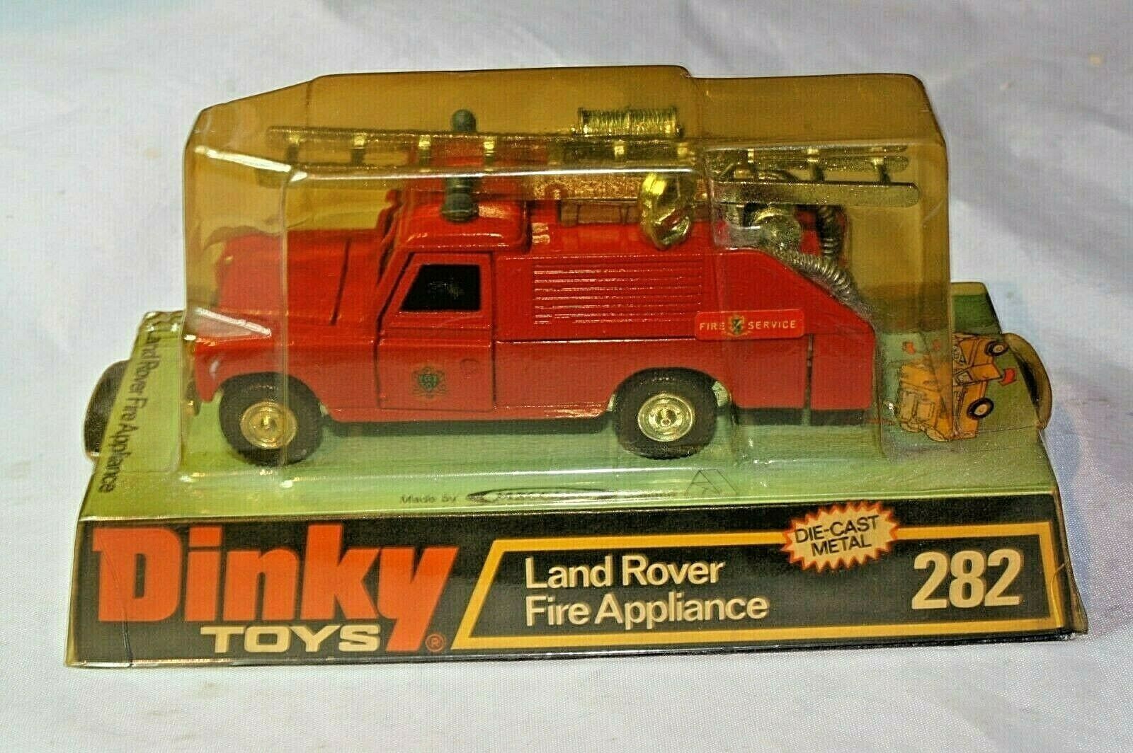 Dinky 282 Land Rover Fire Appliance, Mint in Good Original Bubble Box ...