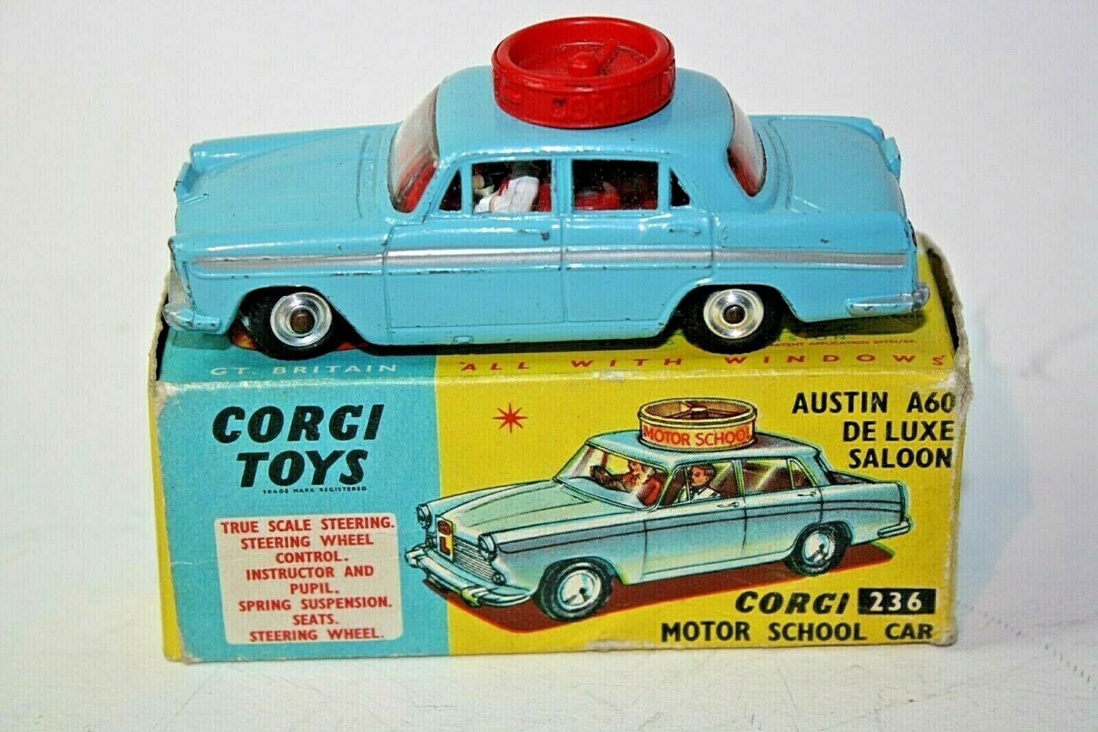 Corgi 236 Austin A 60 Saloon, Motor School Car, Good Condition in ...