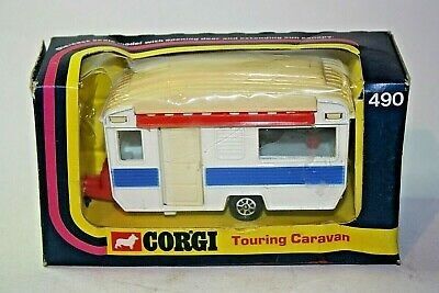 Corgi 490 Touring Caravan, Mint in Original Box | DB Collectables