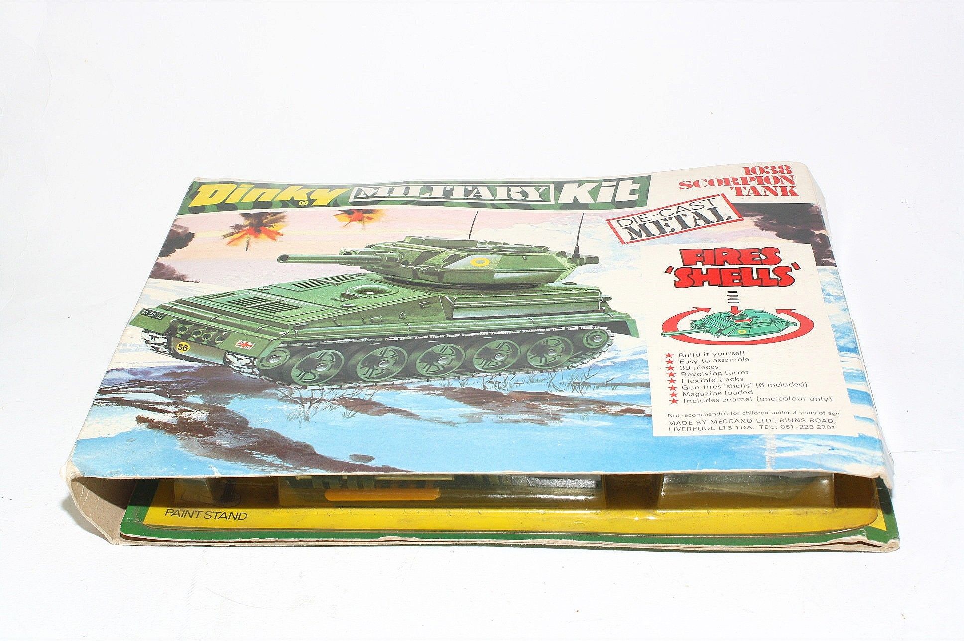 Dinky 1038 Scorpion Tank Action Kit, Mint in Unopened Box | DB Collectables
