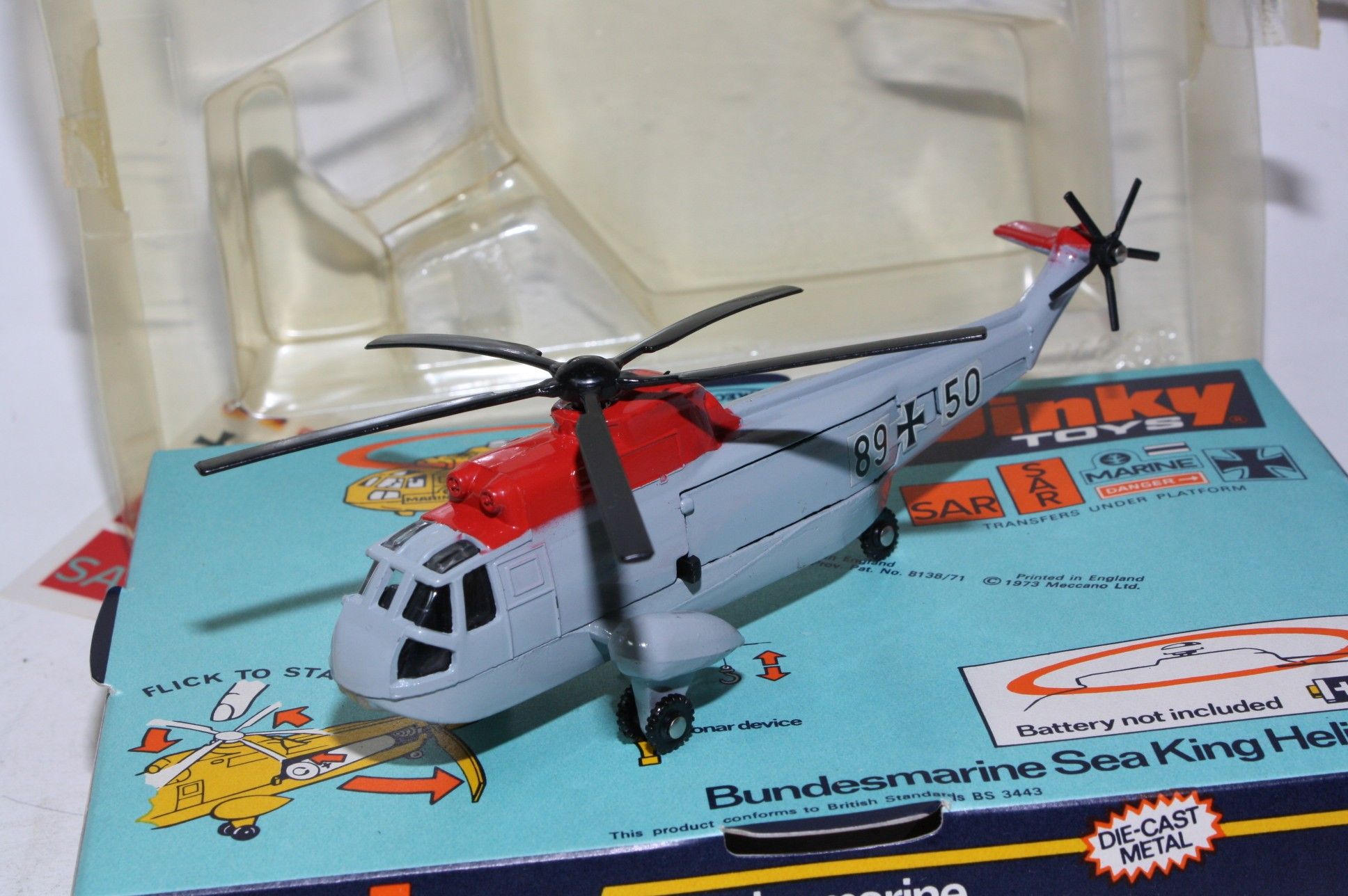 Dinky 736 Bundesmarine Sea King Helicopter, Mint in Original Pack | DB ...