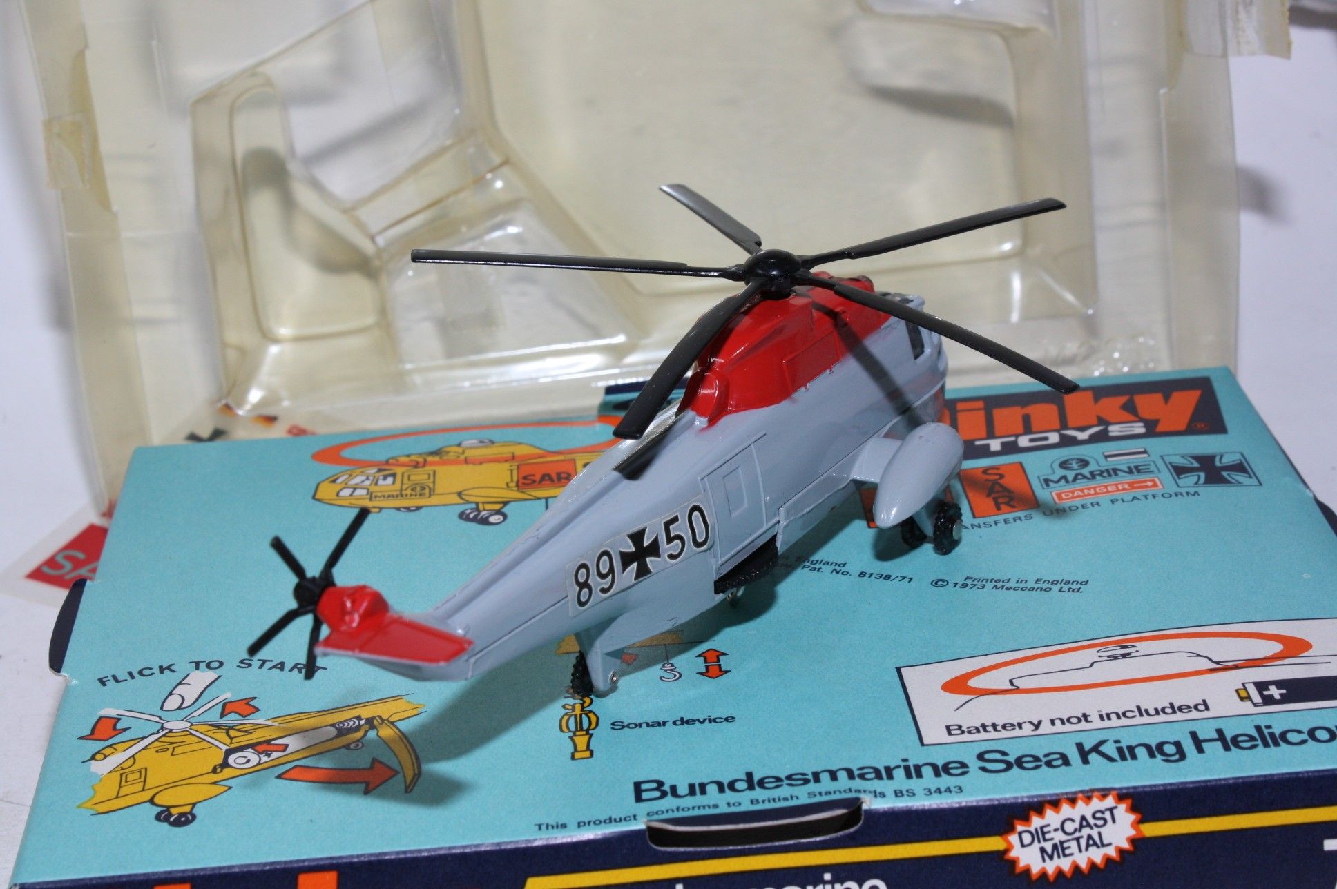 Dinky 736 Bundesmarine Sea King Helicopter, Mint in Original Pack | DB ...