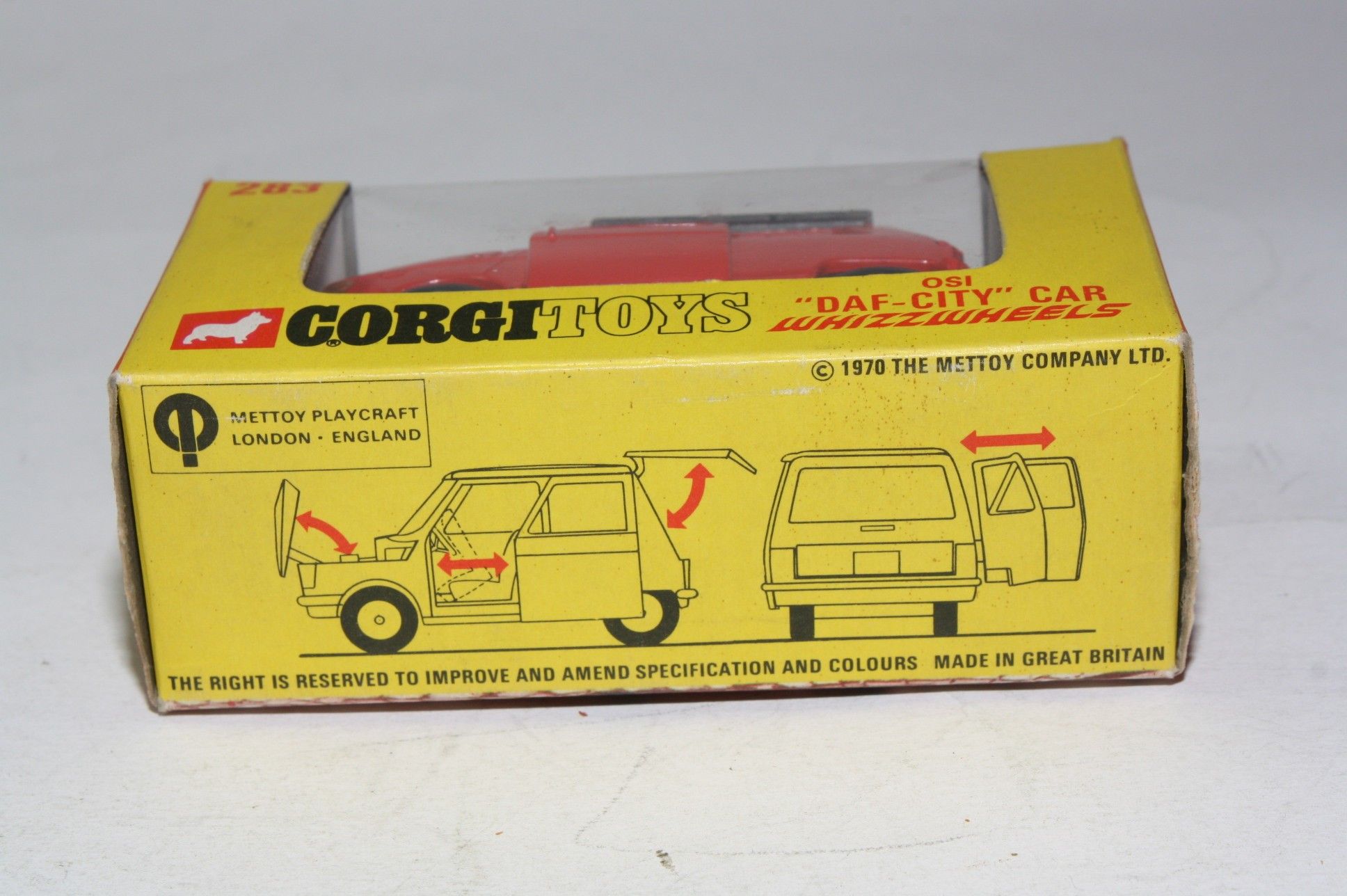 Corgi 283 OSI Daf-City, Mint in VNM Origtinal Box | DB Collectables