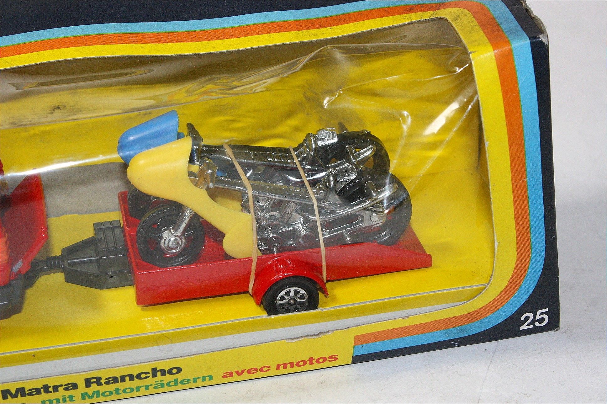 Corgi 25 Matra Rancho with Motorcycles, Mint in Good Original Box | DB ...