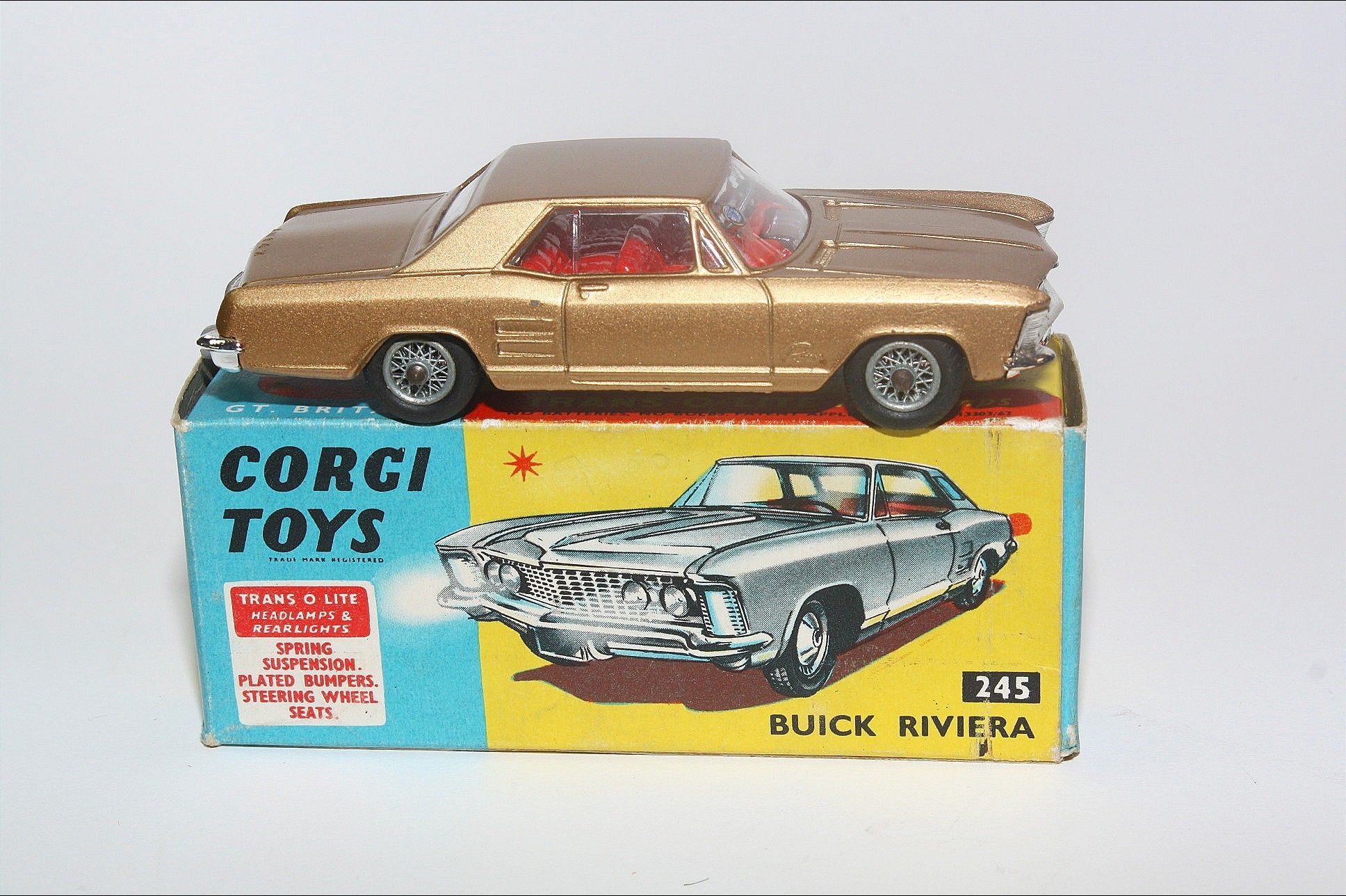 Corgi 245 Buick Riviera, VNM in Excellent Original Box | DB Collectables