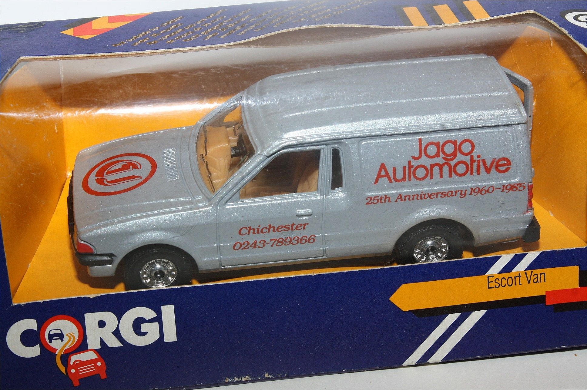 Corgi Ford Escort Van C549 Jago Automotive 25th Anniversary Livery. MIB ...