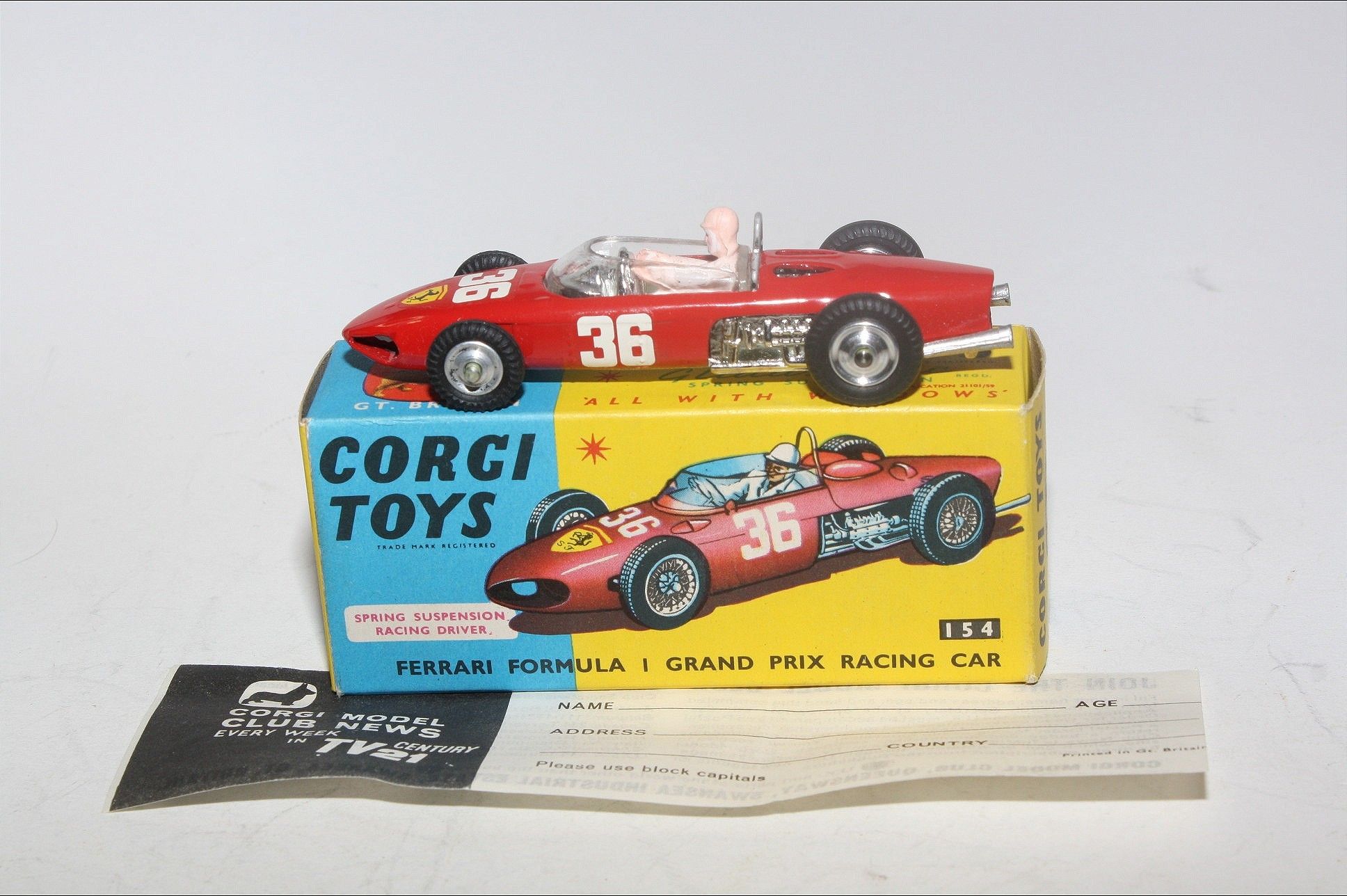 Corgi 154 Ferrari F1, VNM in Mint Original Box | DB Collectables