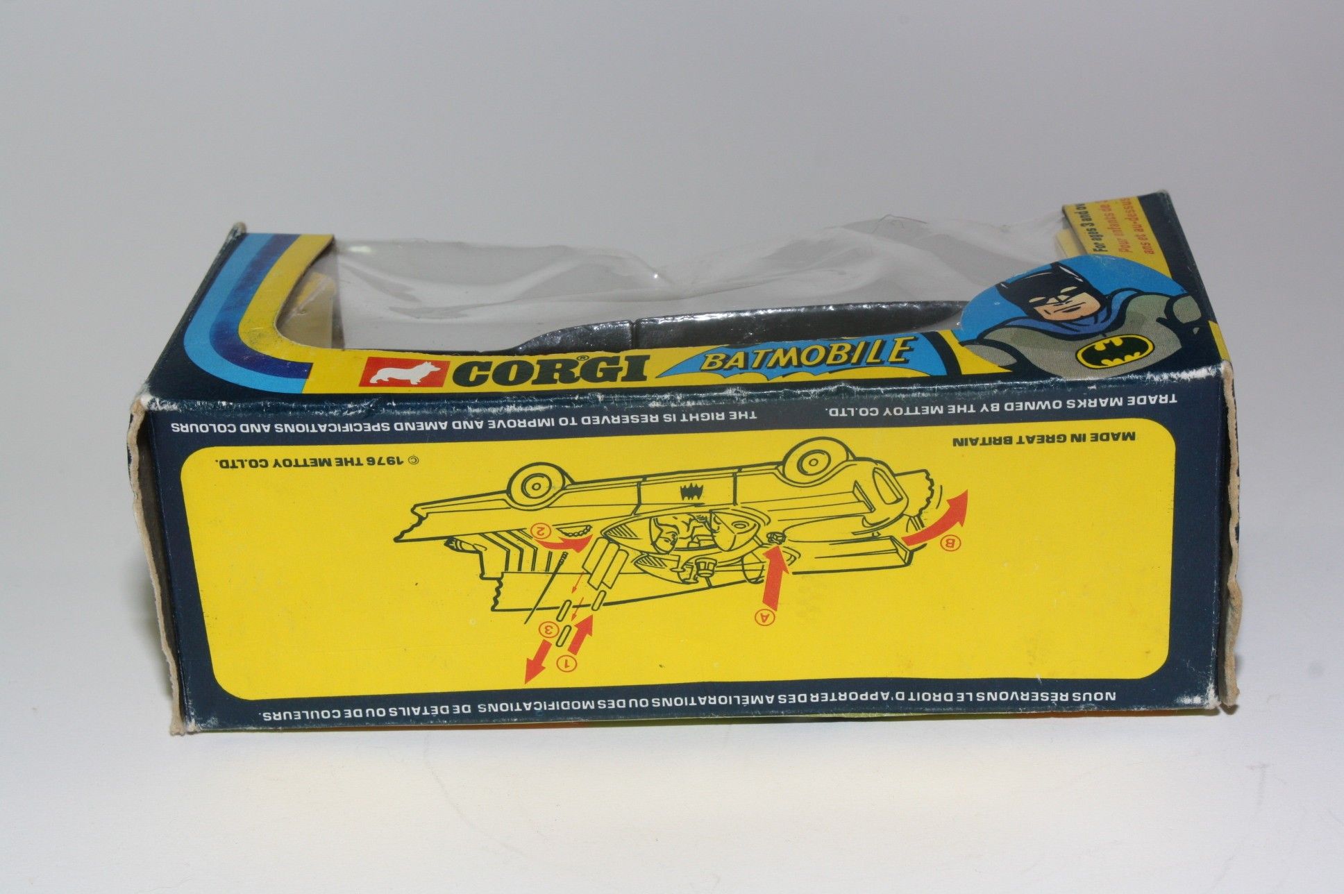 Corgi 267 Batmobile, Rare Clear Screens, VGC in Correct Original Box ...