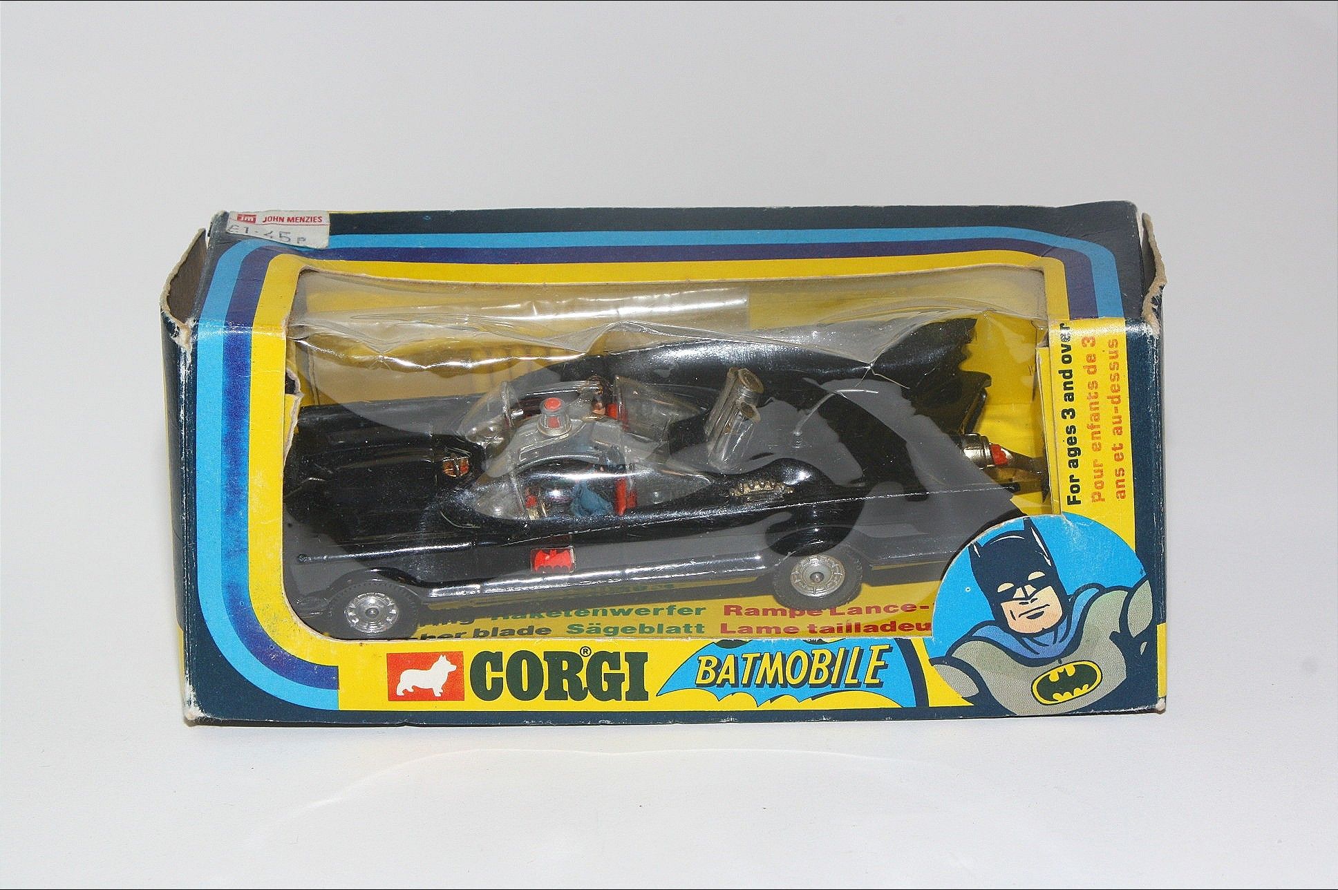 Corgi 267 Batmobile, Rare Clear Screens, VGC in Correct Original Box ...