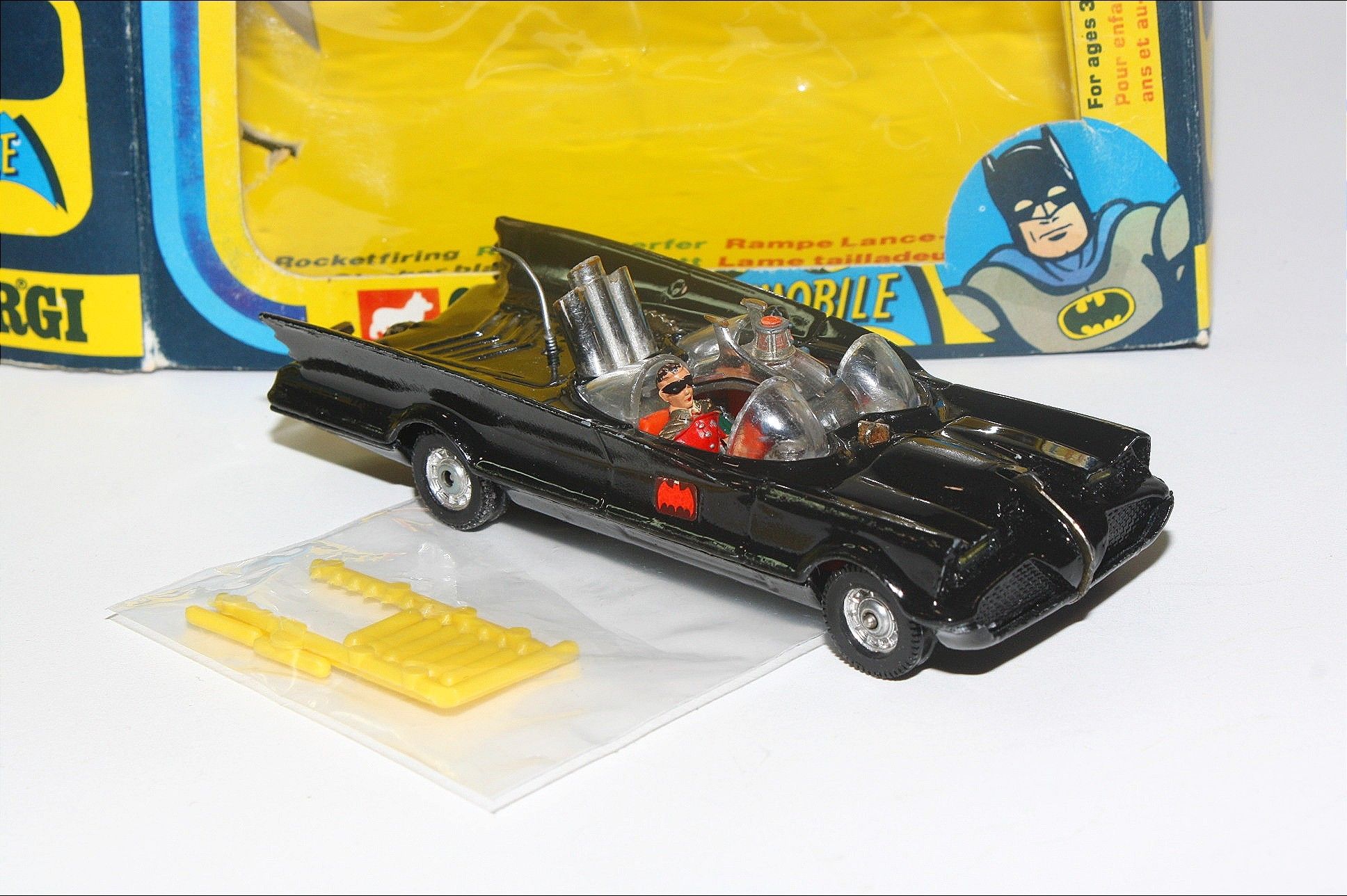 Corgi 267 Batmobile, Rare Clear Screens, VGC in Correct Original Box ...