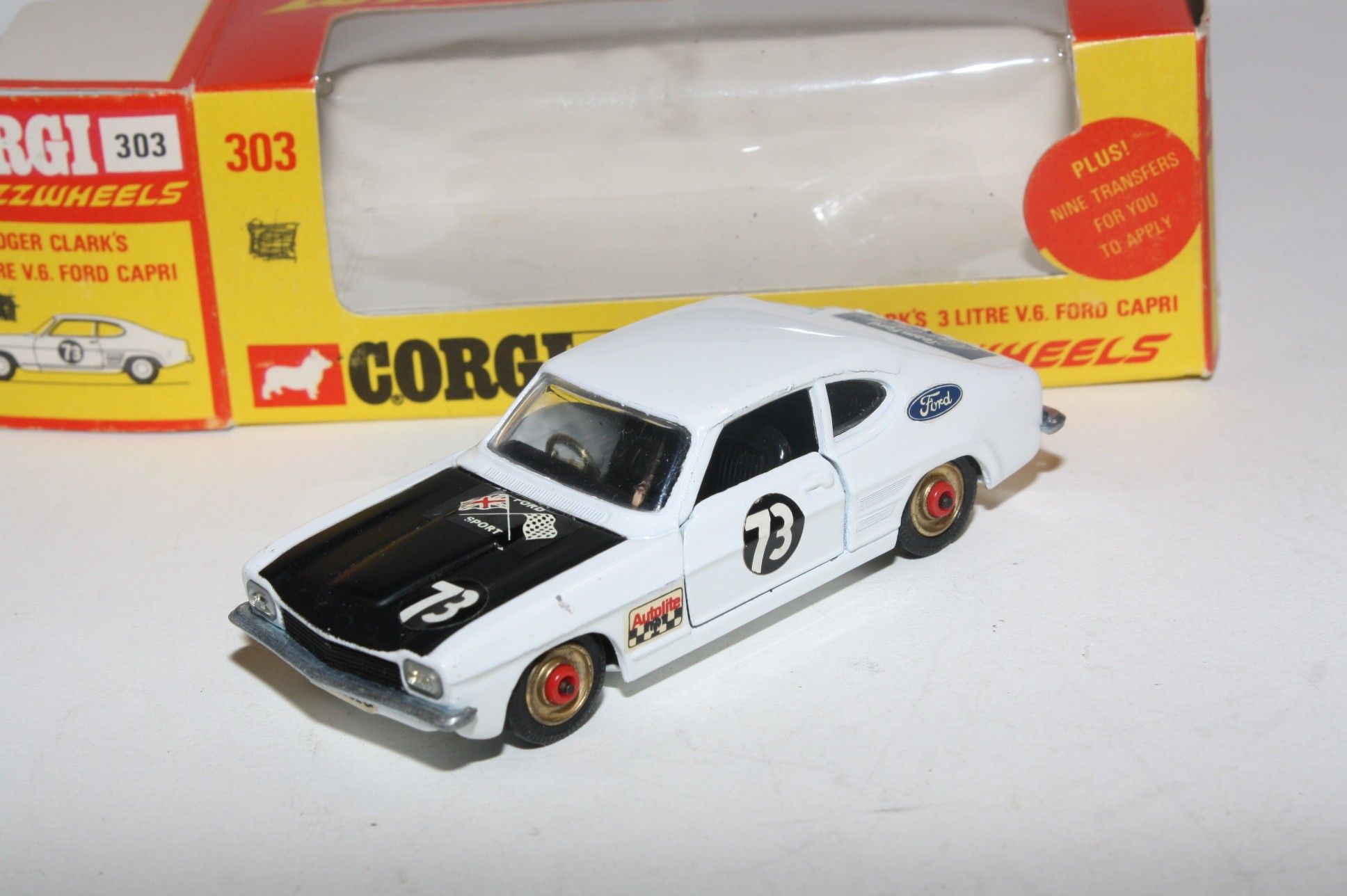 Corgi 303 Roger Clark's Mk1 Ford Capri V6, Red Spot, VNm in VNM ...