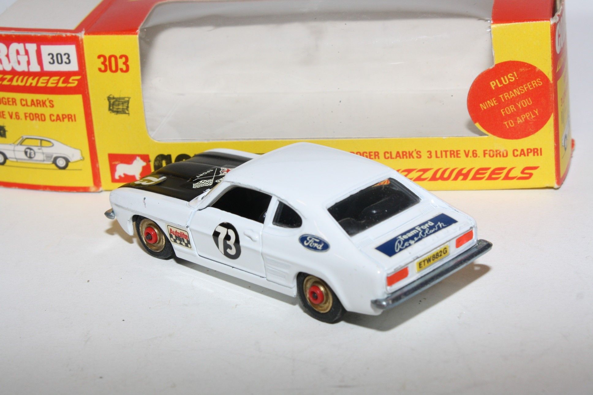 Corgi 303 Roger Clark's Mk1 Ford Capri V6, Red Spot, VNm in VNM ...