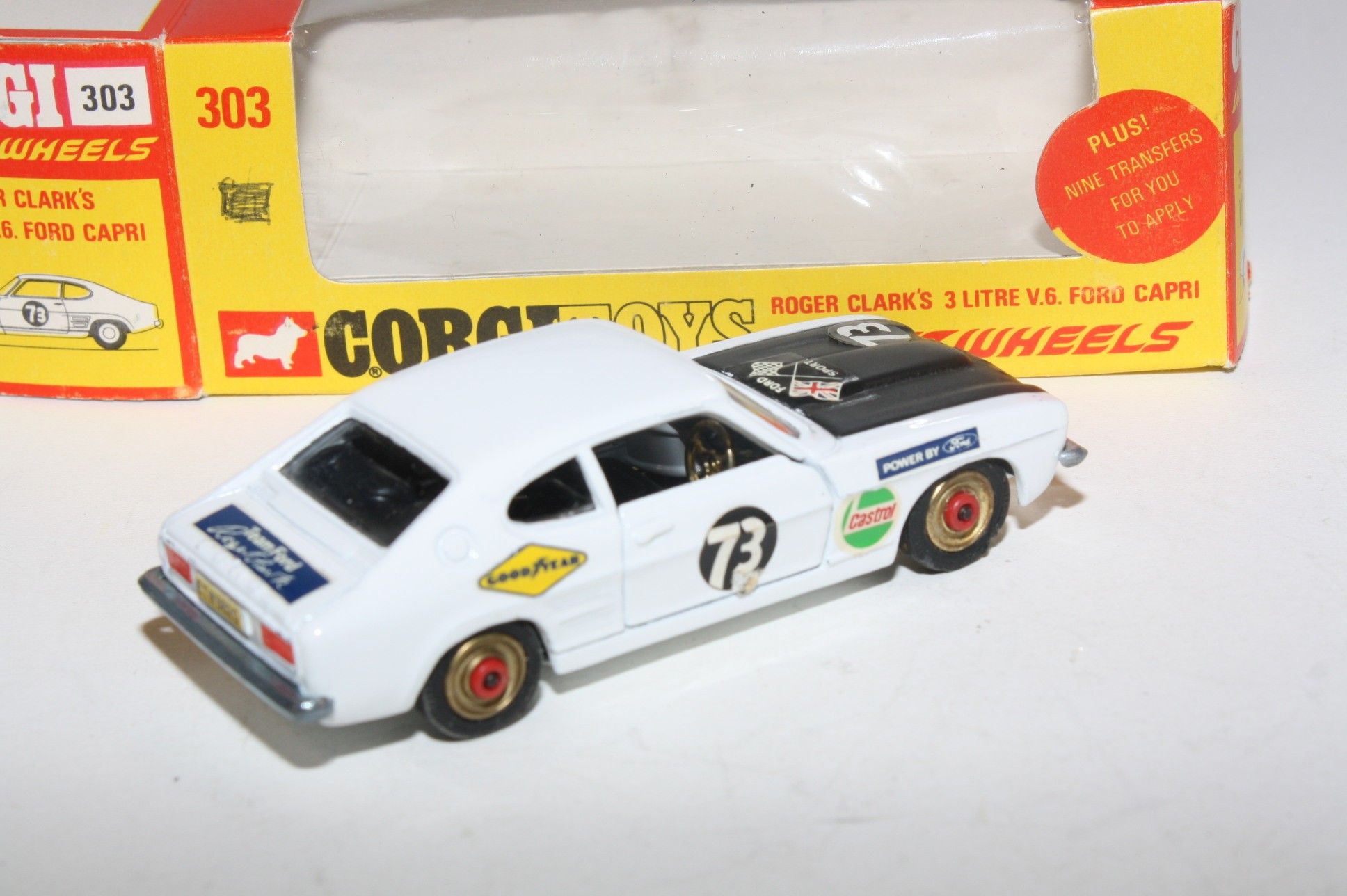 Corgi 303 Roger Clark's Mk1 Ford Capri V6, Red Spot, VNm in VNM ...