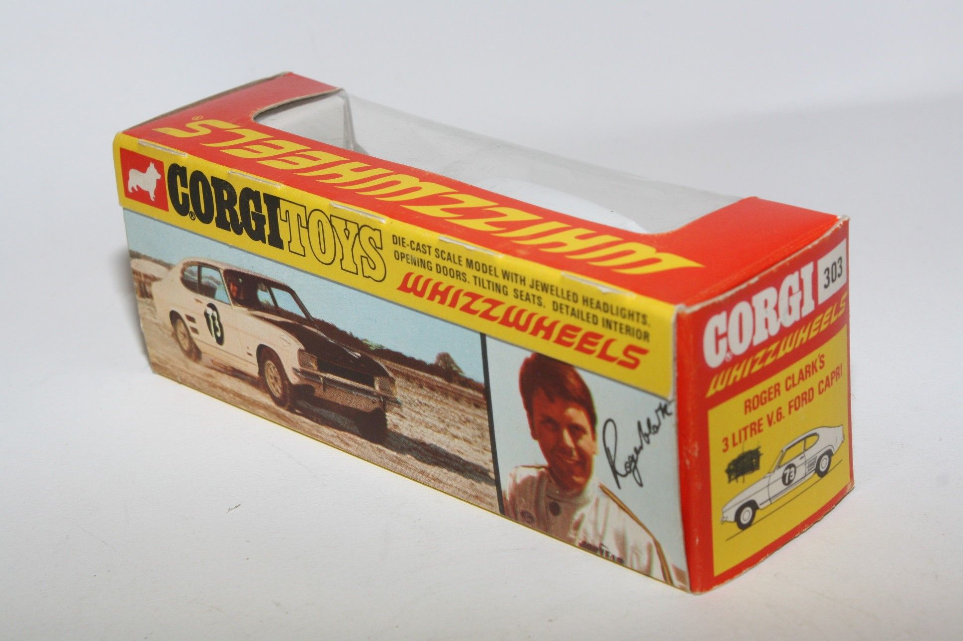 Corgi 303 Roger Clark's Mk1 Ford Capri V6, Red Spot, VNm in VNM ...