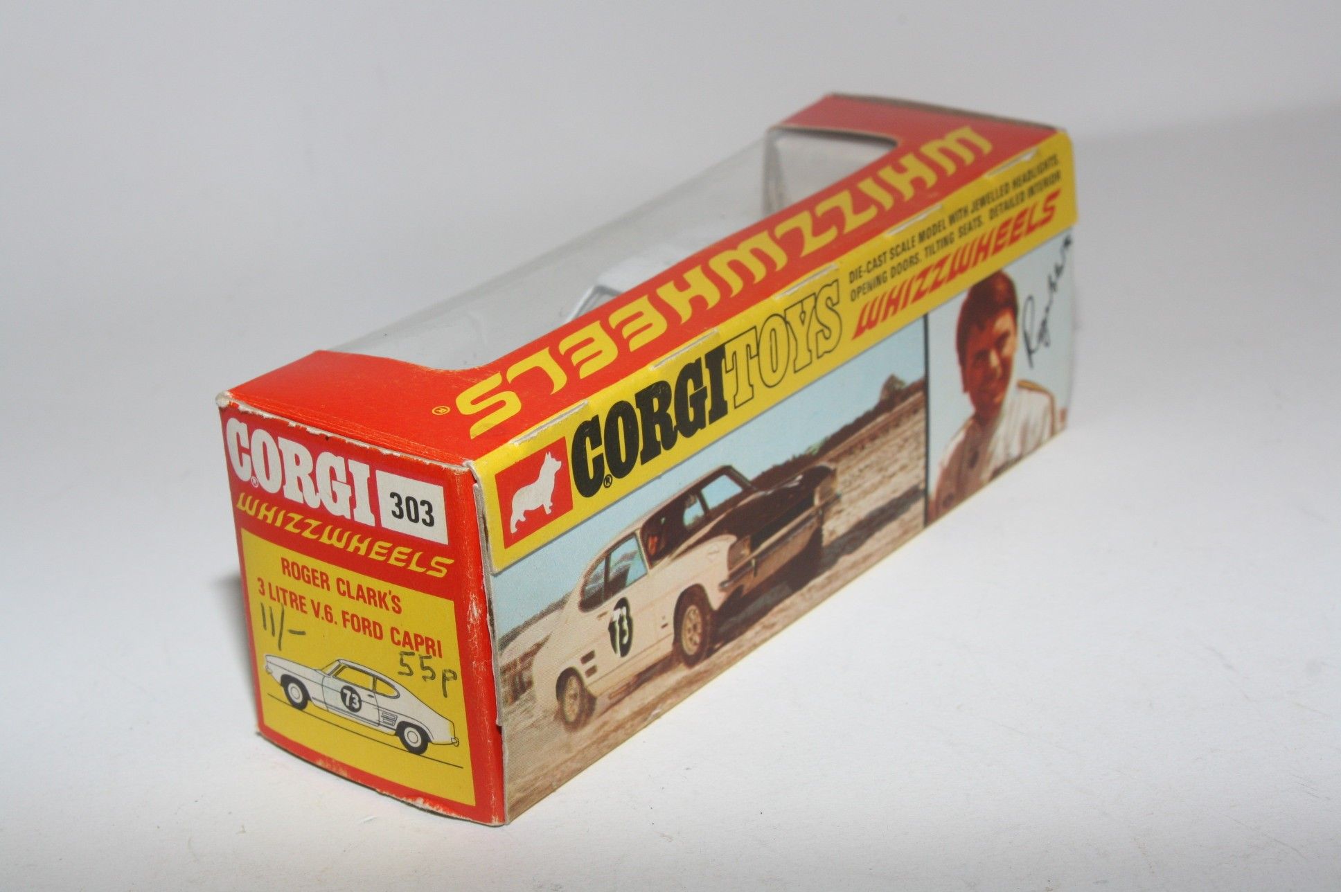 Corgi 303 Roger Clark's Mk1 Ford Capri V6, Red Spot, VNm in VNM ...