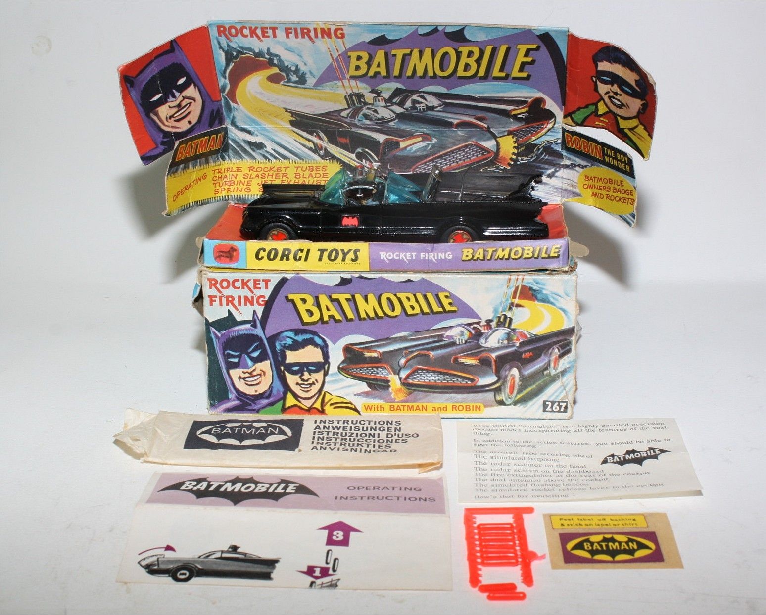 Corgi 267 Batmobile, VNM in Original Box | DB Collectables