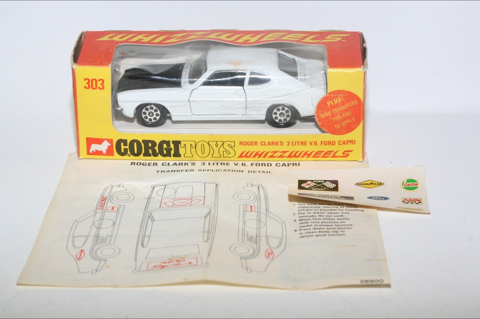 Corgi 303 Roger Clark's Ford Capri V6, VNM in Good Original Box | DB ...