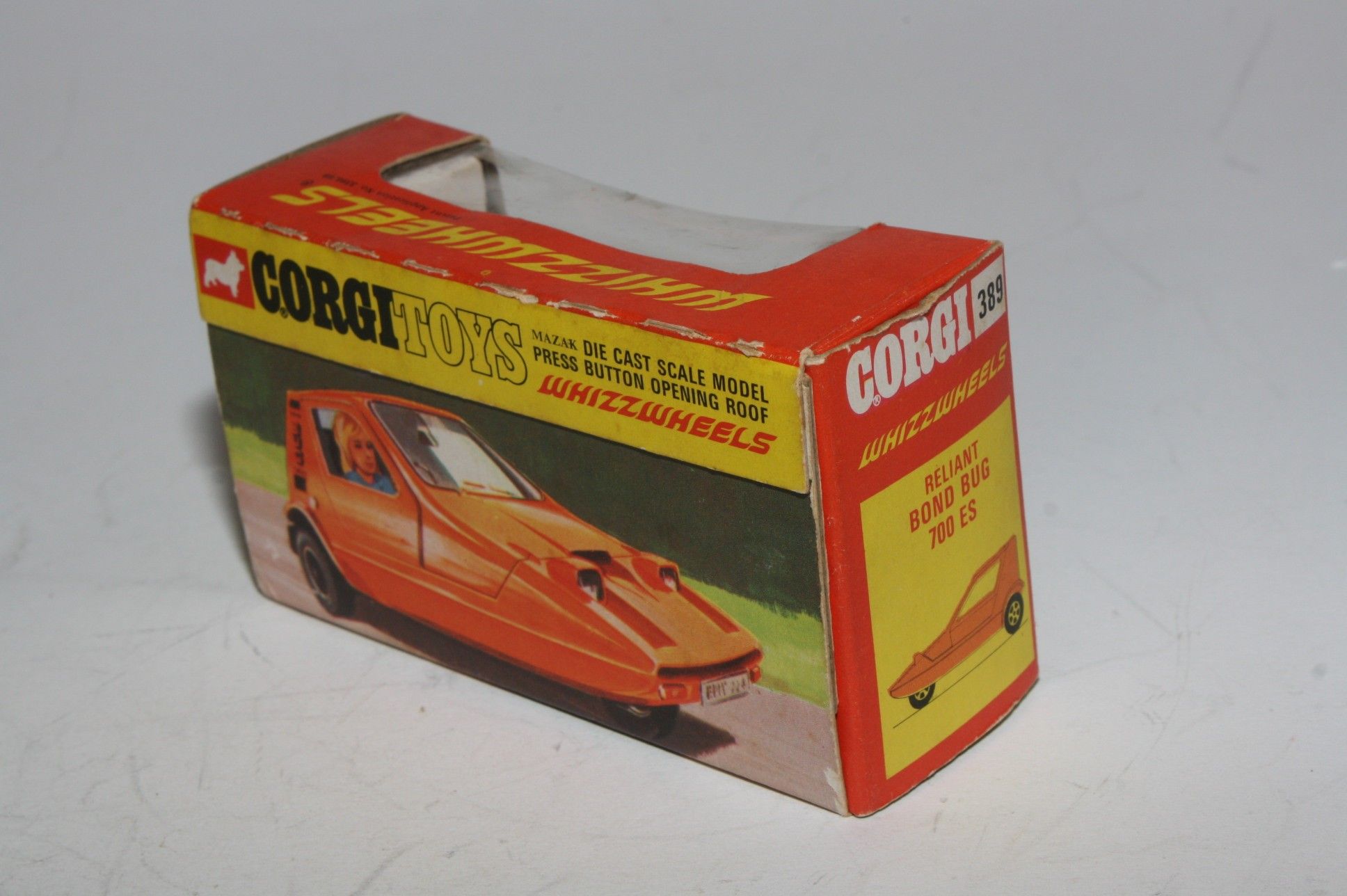 Corgi 389 Reliant Bond Bug, VNM in Good Original Box | DB Collectables