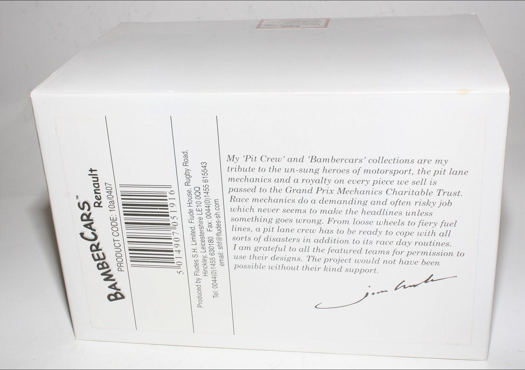 Bamber Cars Renualt F1, Jim Bamber Collection, MIB | DB Collectables