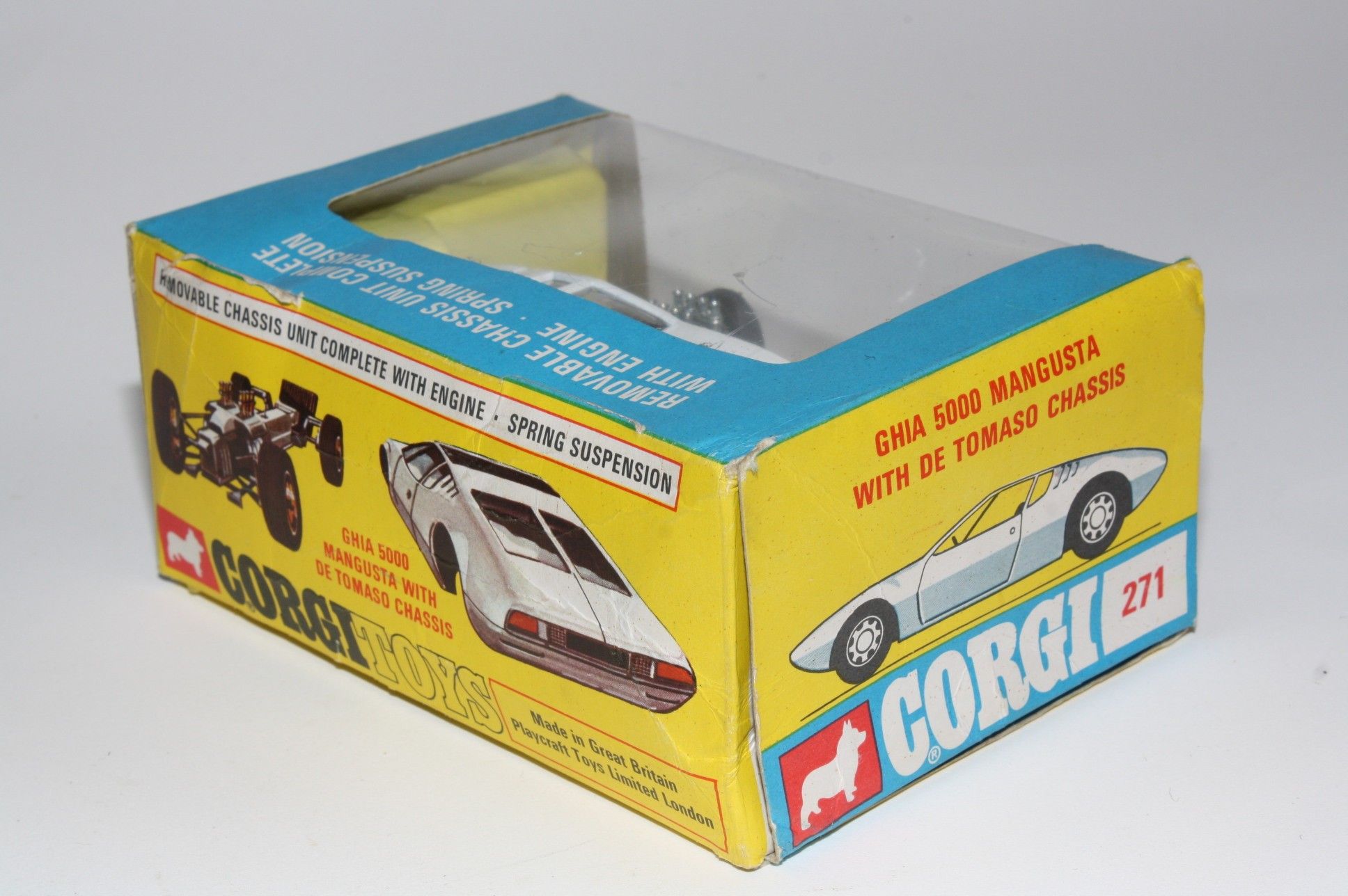 Corgi 271 Ghia 5000 Mangusta, VNM in Original Box | DB Collectables