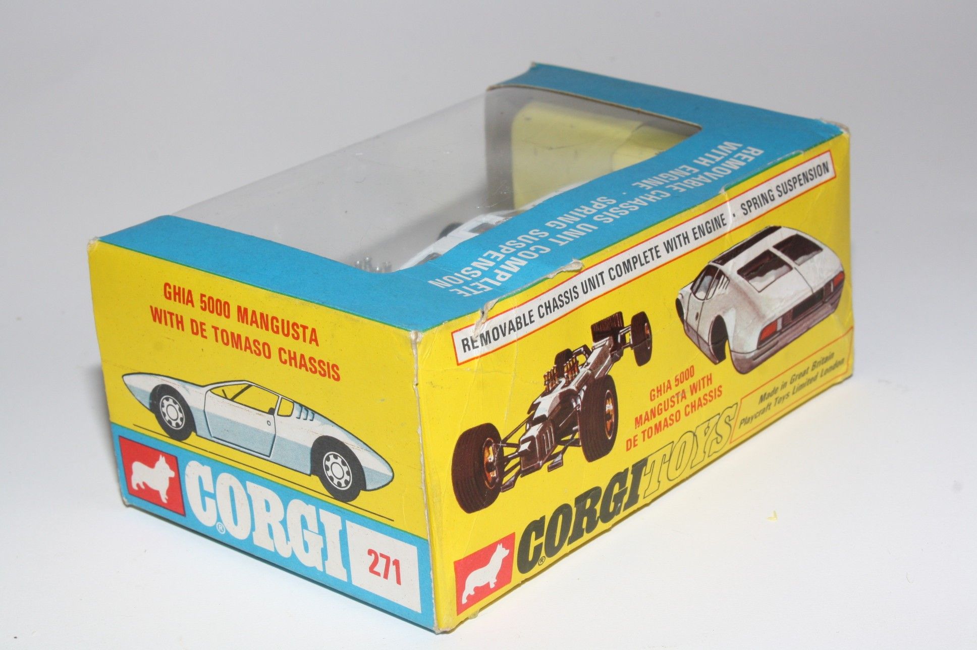 Corgi 271 Ghia 5000 Mangusta, VNM in Original Box | DB Collectables