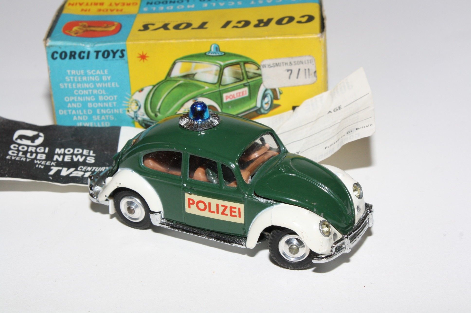 Corgi 492 VW European Police Car, VNM in Good Original Box | DB ...