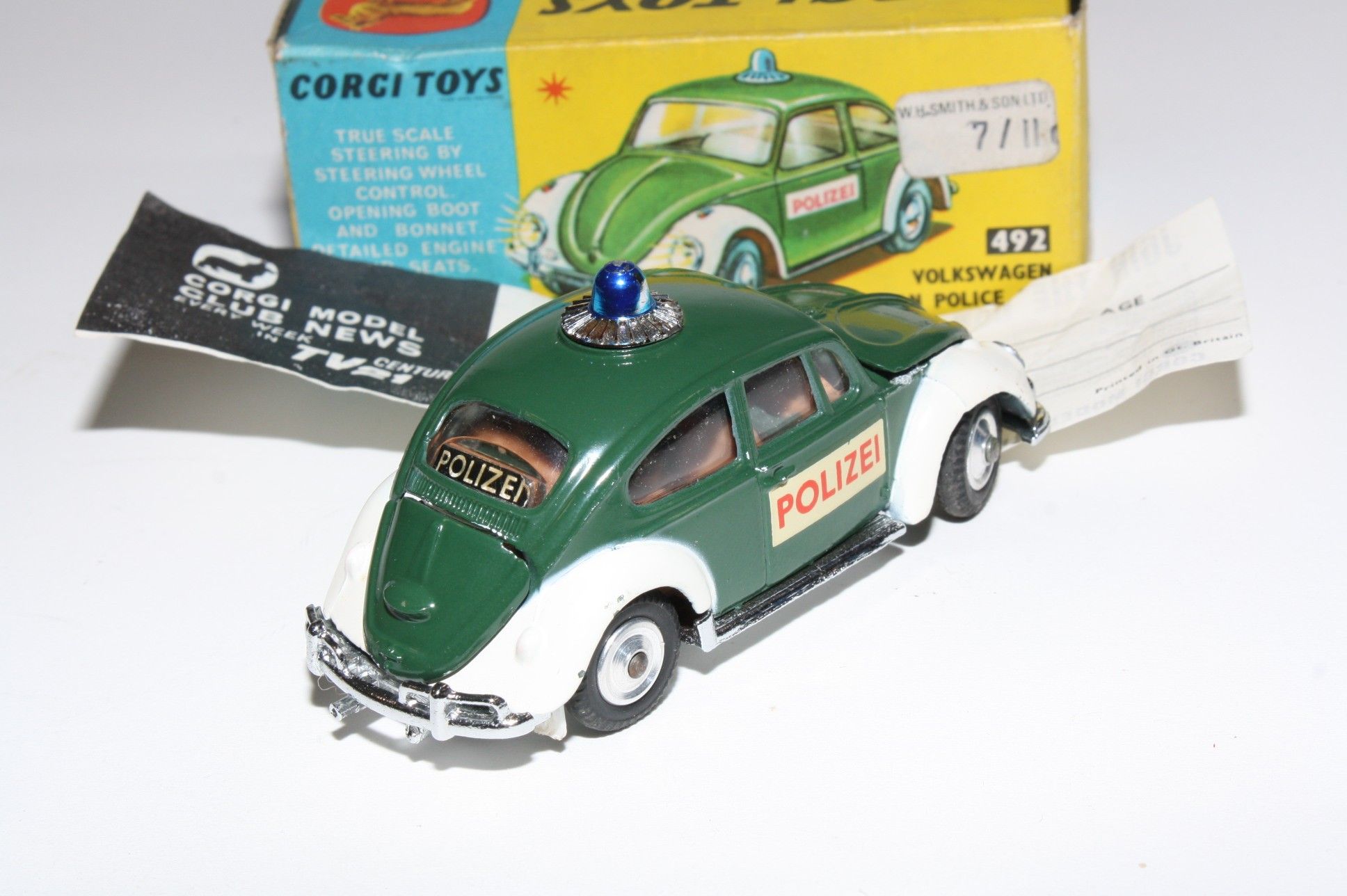 Corgi 492 VW European Police Car, VNM in Good Original Box | DB ...