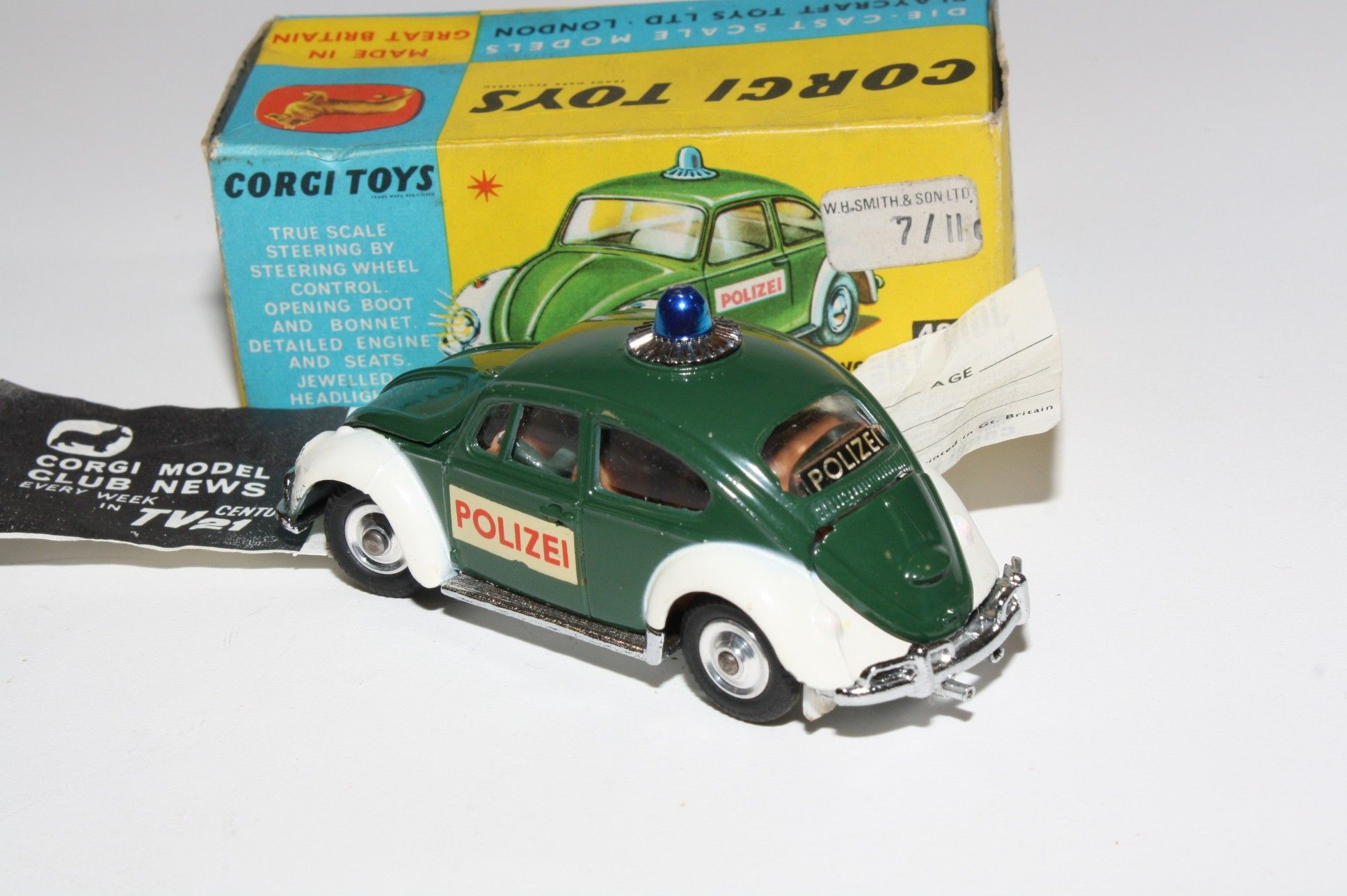 Corgi 492 VW European Police Car, VNM in Good Original Box | DB ...