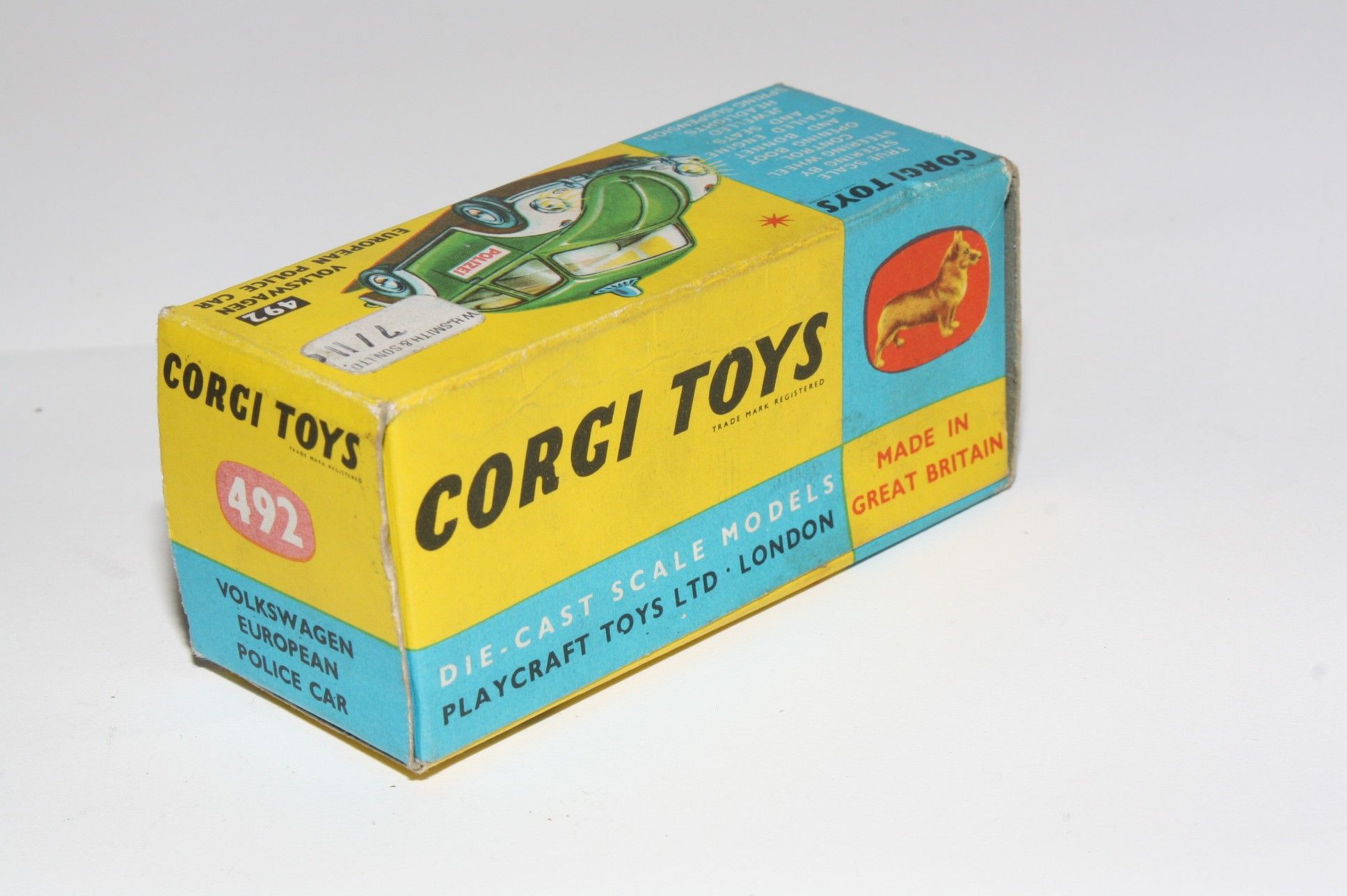 Corgi 492 VW European Police Car, VNM in Good Original Box | DB ...