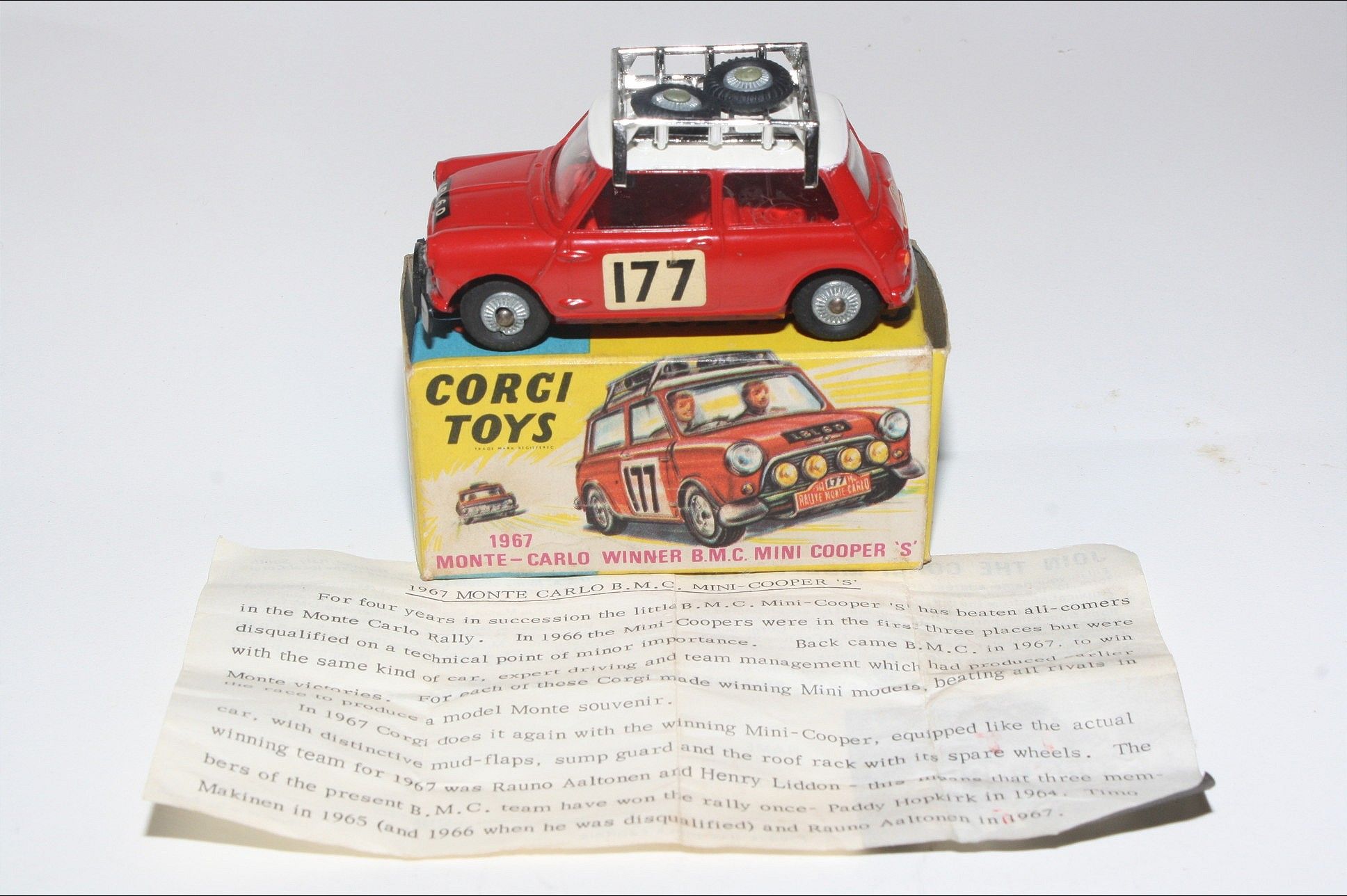 Corgi 339 Monte Carlo Cooper S, VNM in Good Original Box | DB Collectables