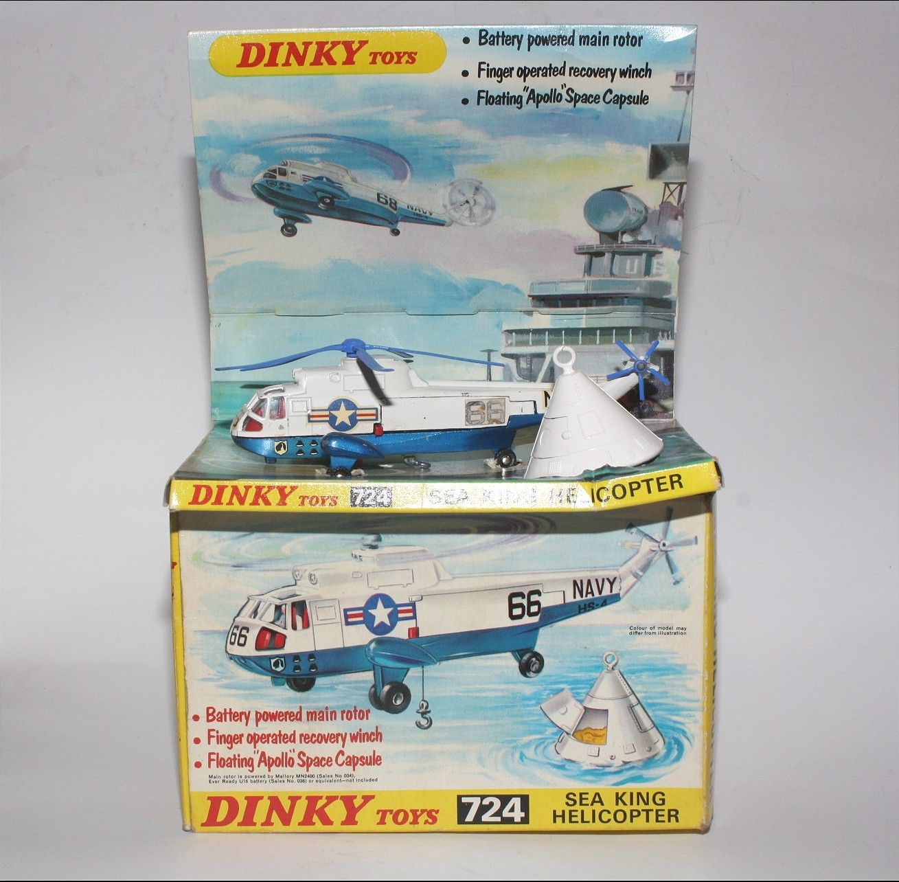 Dinky 724 Sea King Helicopter, Good Condition in Original Box | DB ...