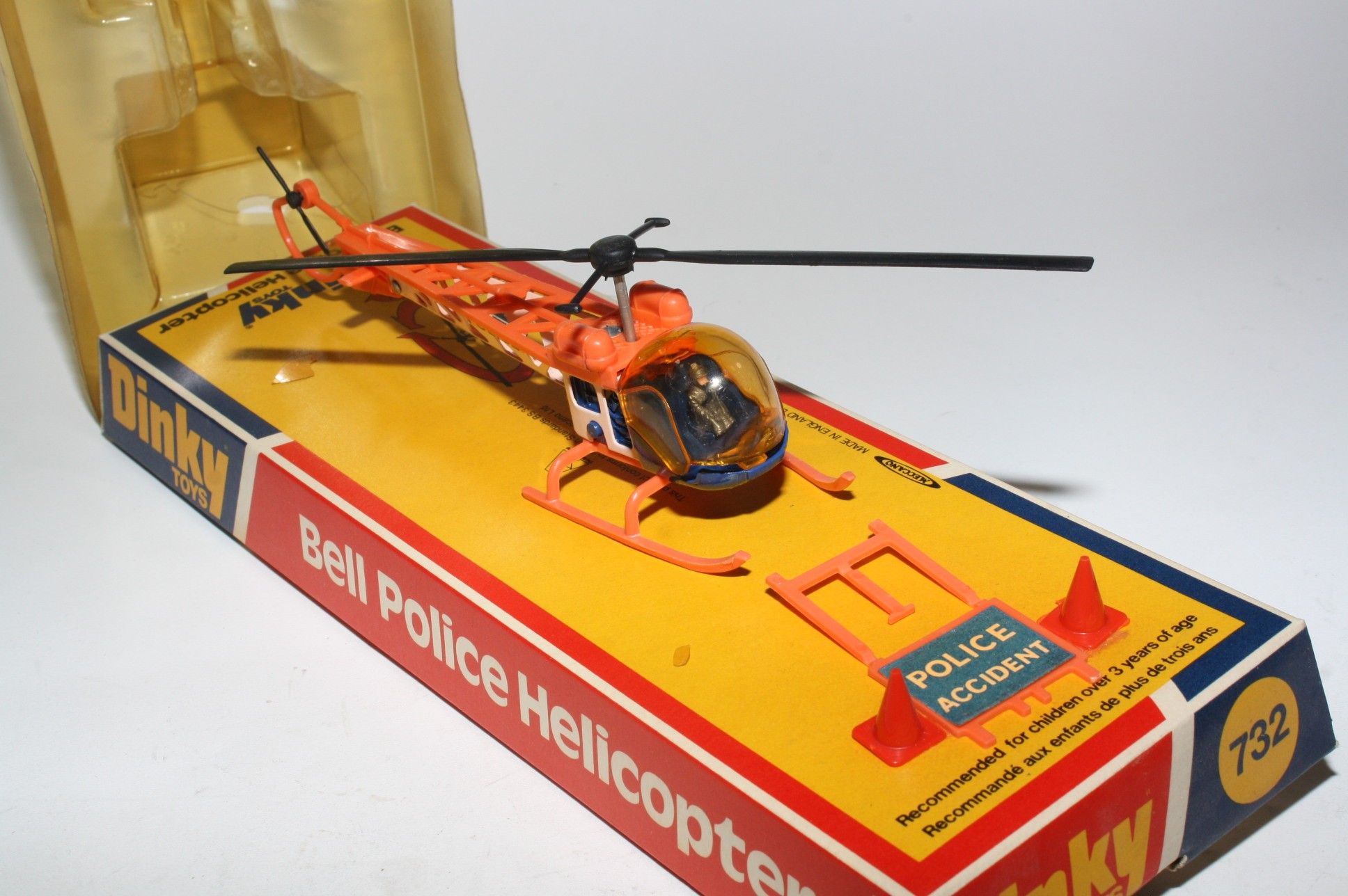 Dinky 732 Bell Police Helicopter, Mint in Original Box | DB Collectables