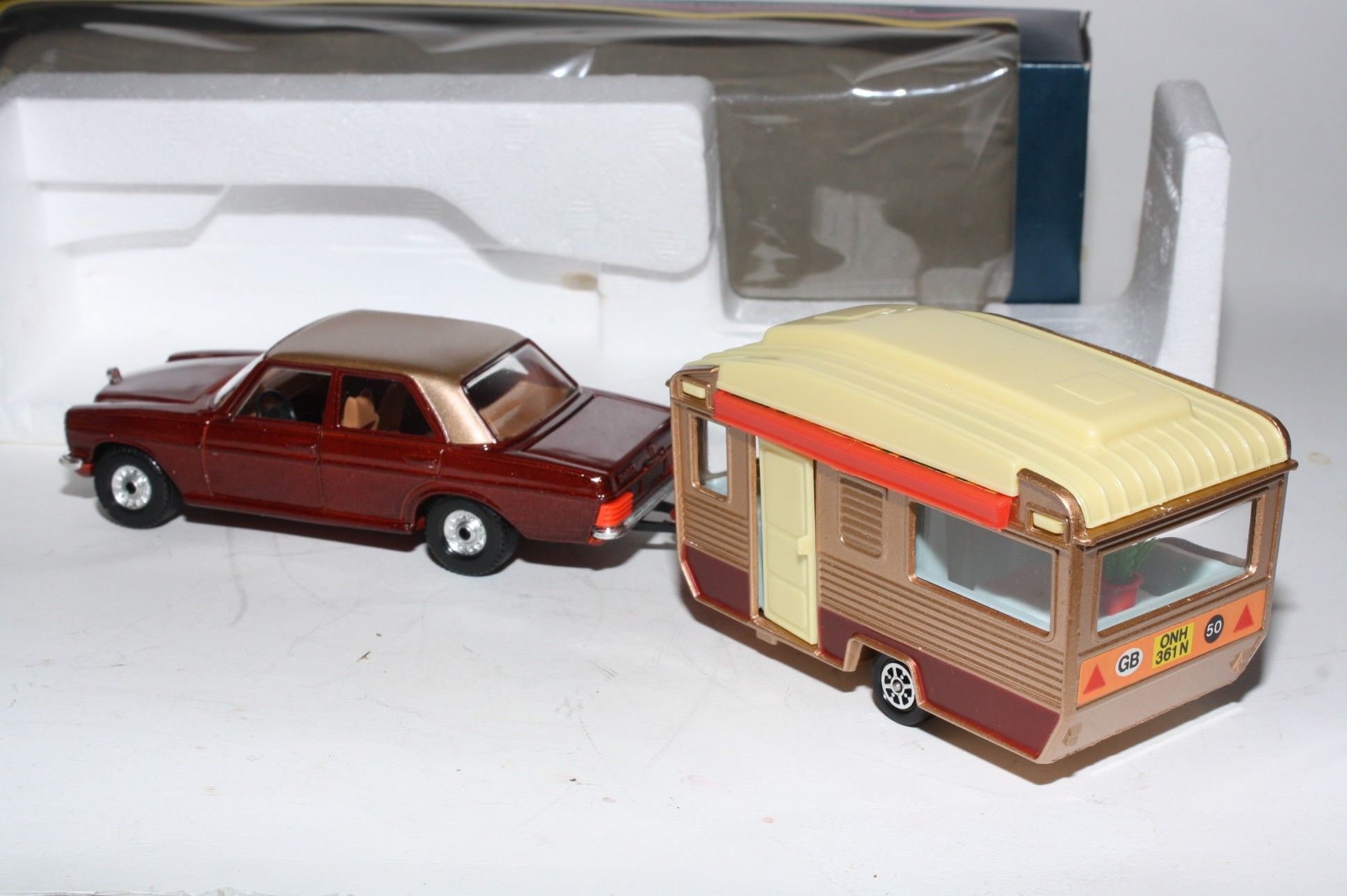 Corgi GS 24 Mercedes-Benz 240D and Touring Caravan, MIB | DB Collectables