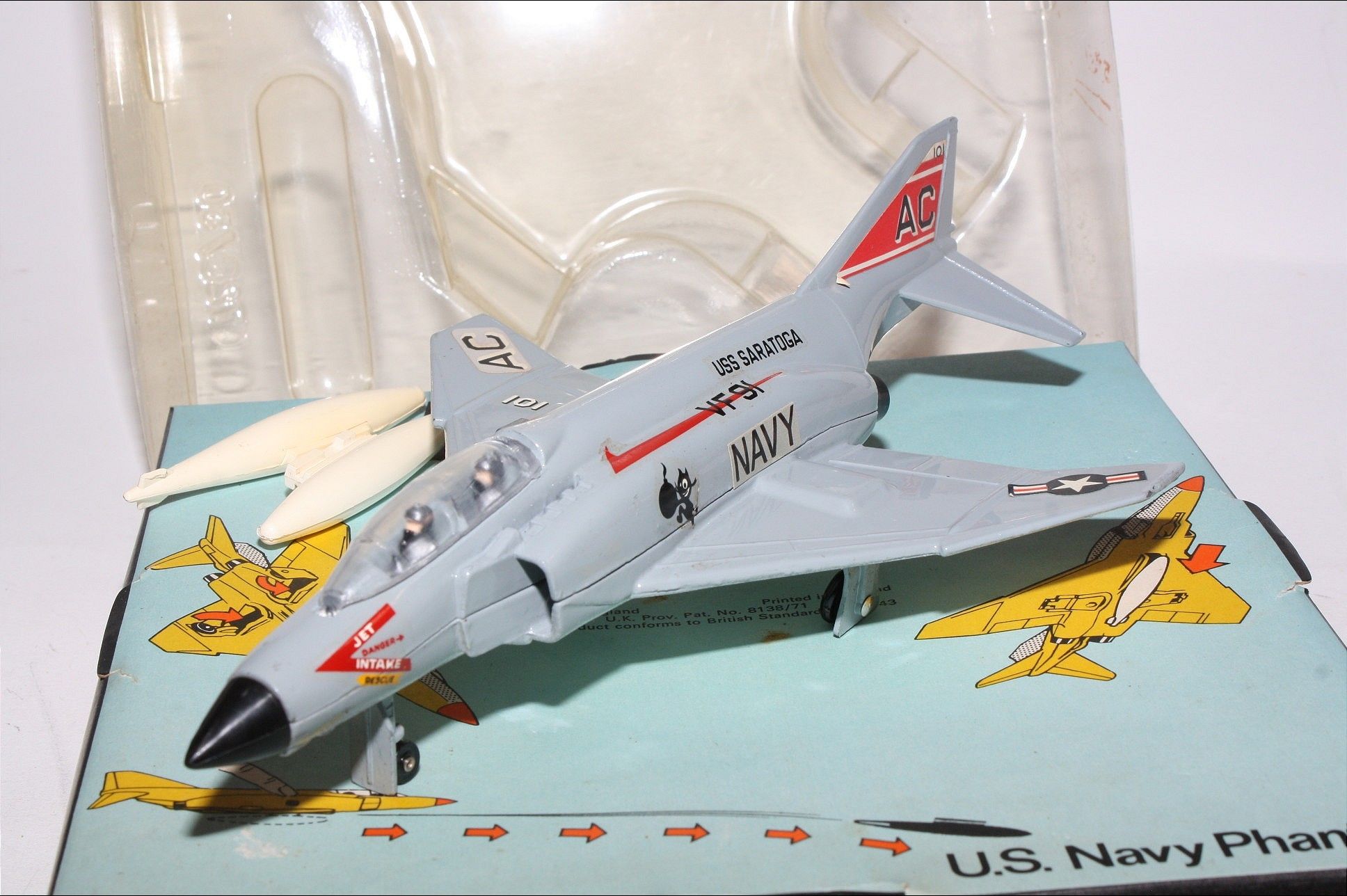 DINKY 730 US NAVY F-4 Phantom Aircraft, Mint in Original Box | DB ...