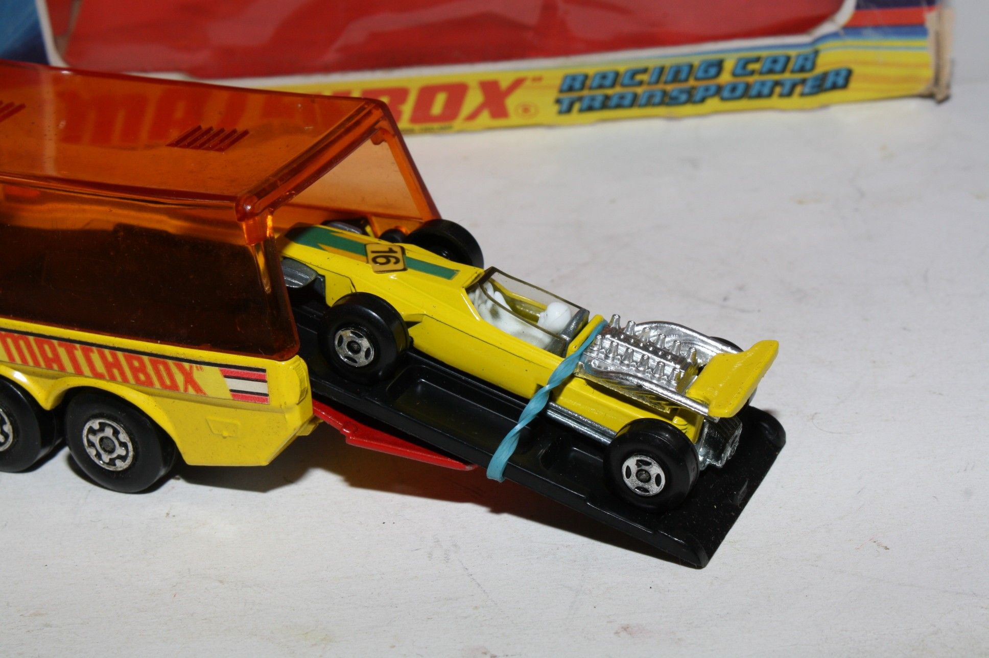 Matchbox Super Kings K-7 Racing Car Transporter, Mint in Poor Original ...