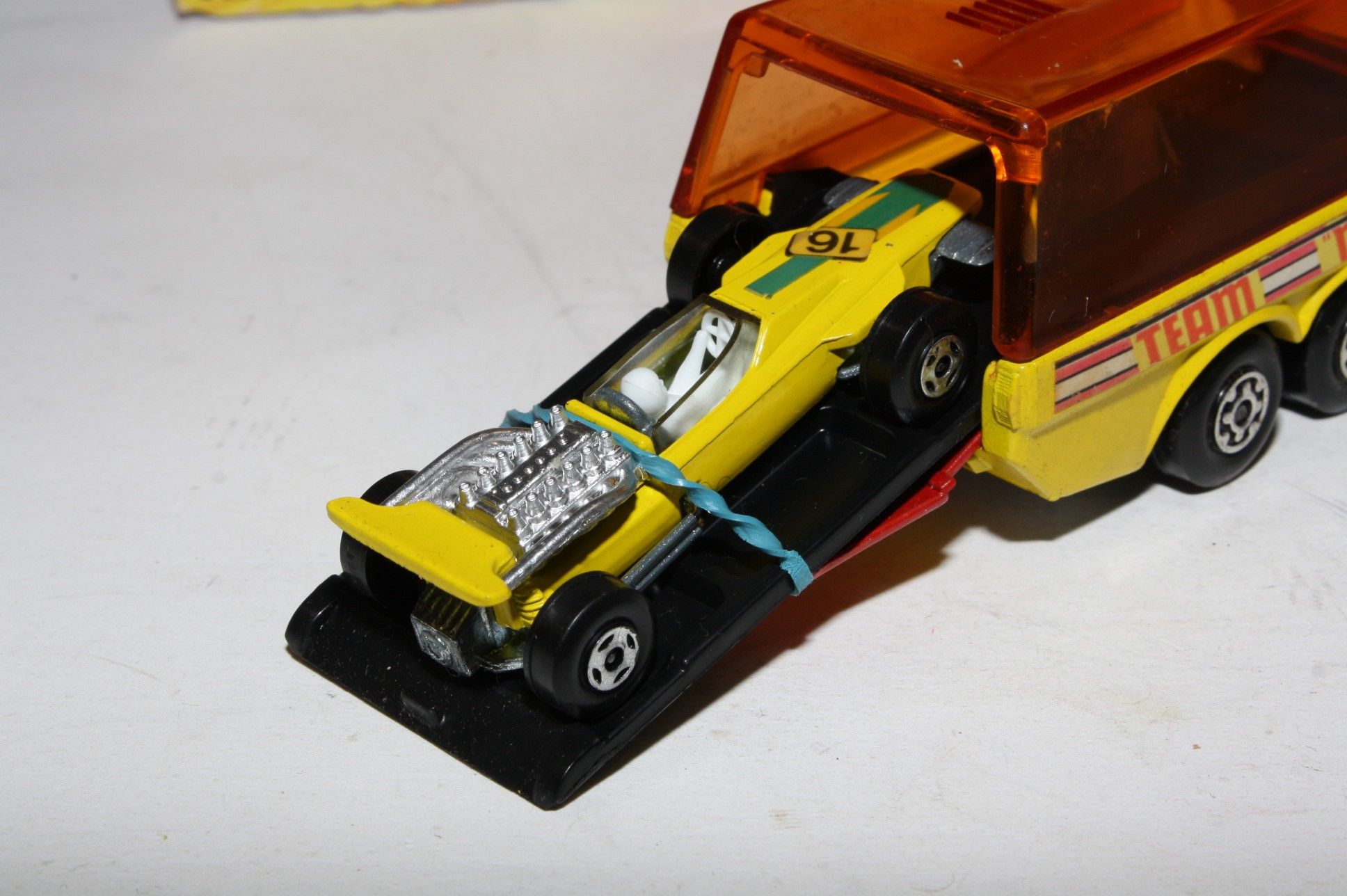 Matchbox Super Kings K-7 Racing Car Transporter, Mint in Poor Original ...