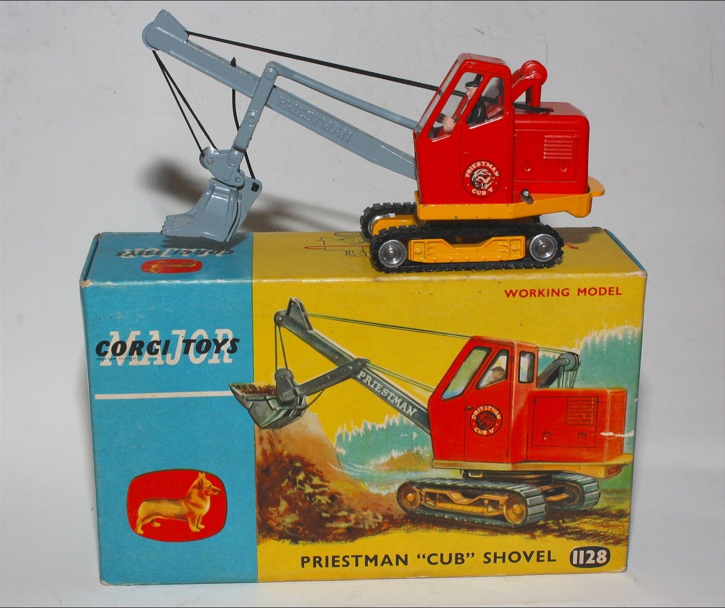 Corgi 1128 Priestman "Cub" Shovel, Excellent in Good Original Box | DB ...