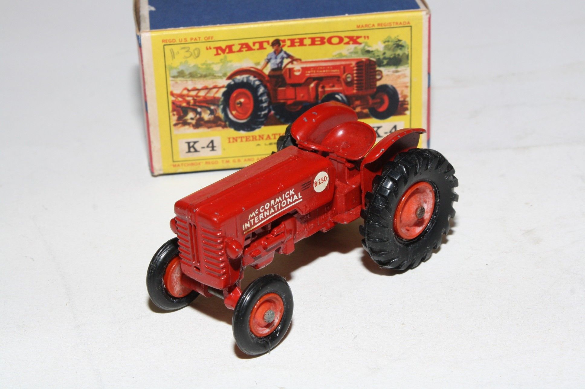 Matchbox K-4 McCormick International Tractor, Excellent in Good ...