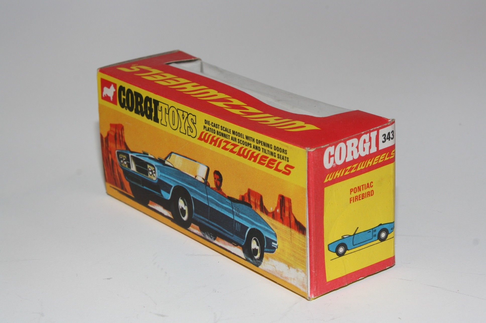 Corgi 343 Pontiac Firebird, Redspot Hubs, Mint in Good Original Box ...