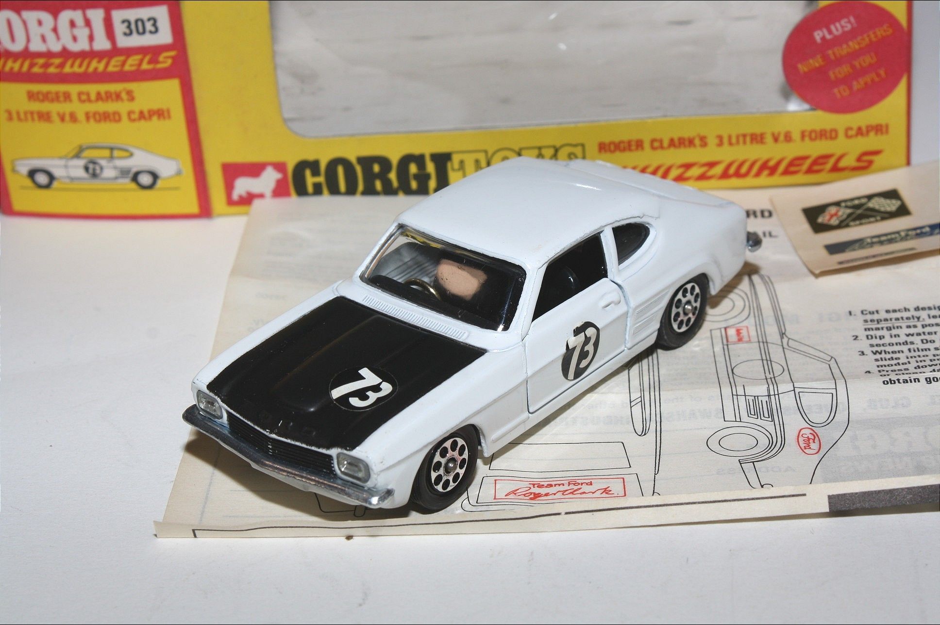 Corgi 303 Roger Clark's Ford Capri V6, Mint in VNM Original Box | DB ...