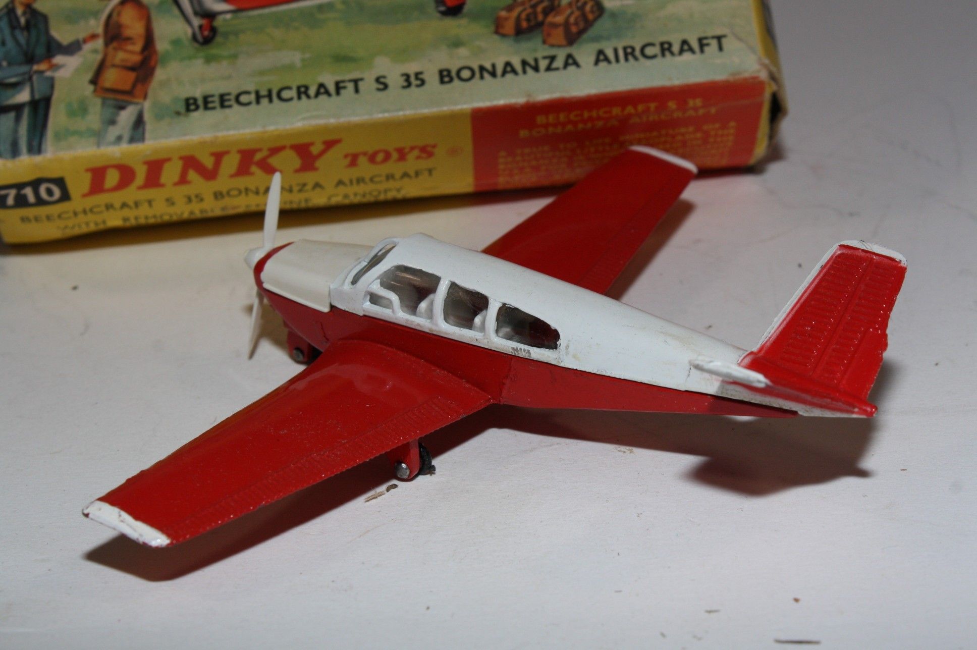 Dinky 710 Beechcraft S.35 Bonanza, VNM in Original Box | DB Collectables